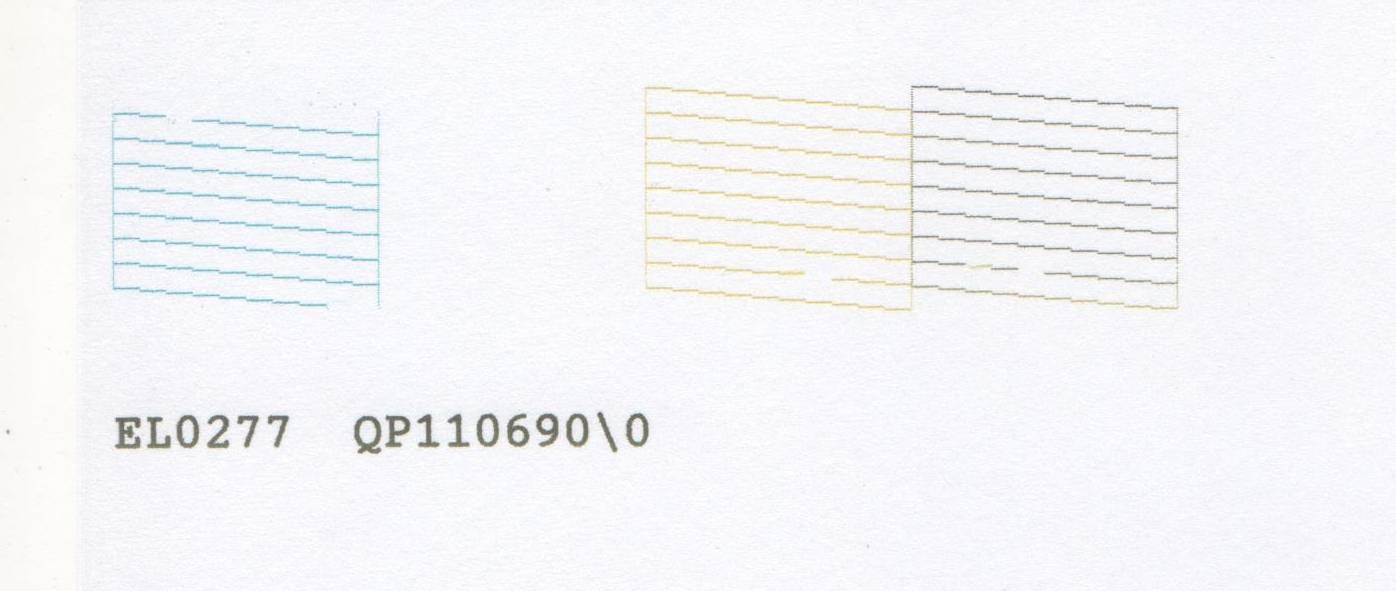 EPSON Stylus DX7400 - Kwestie drukowania po czyszczeniu dysz amoniakiem