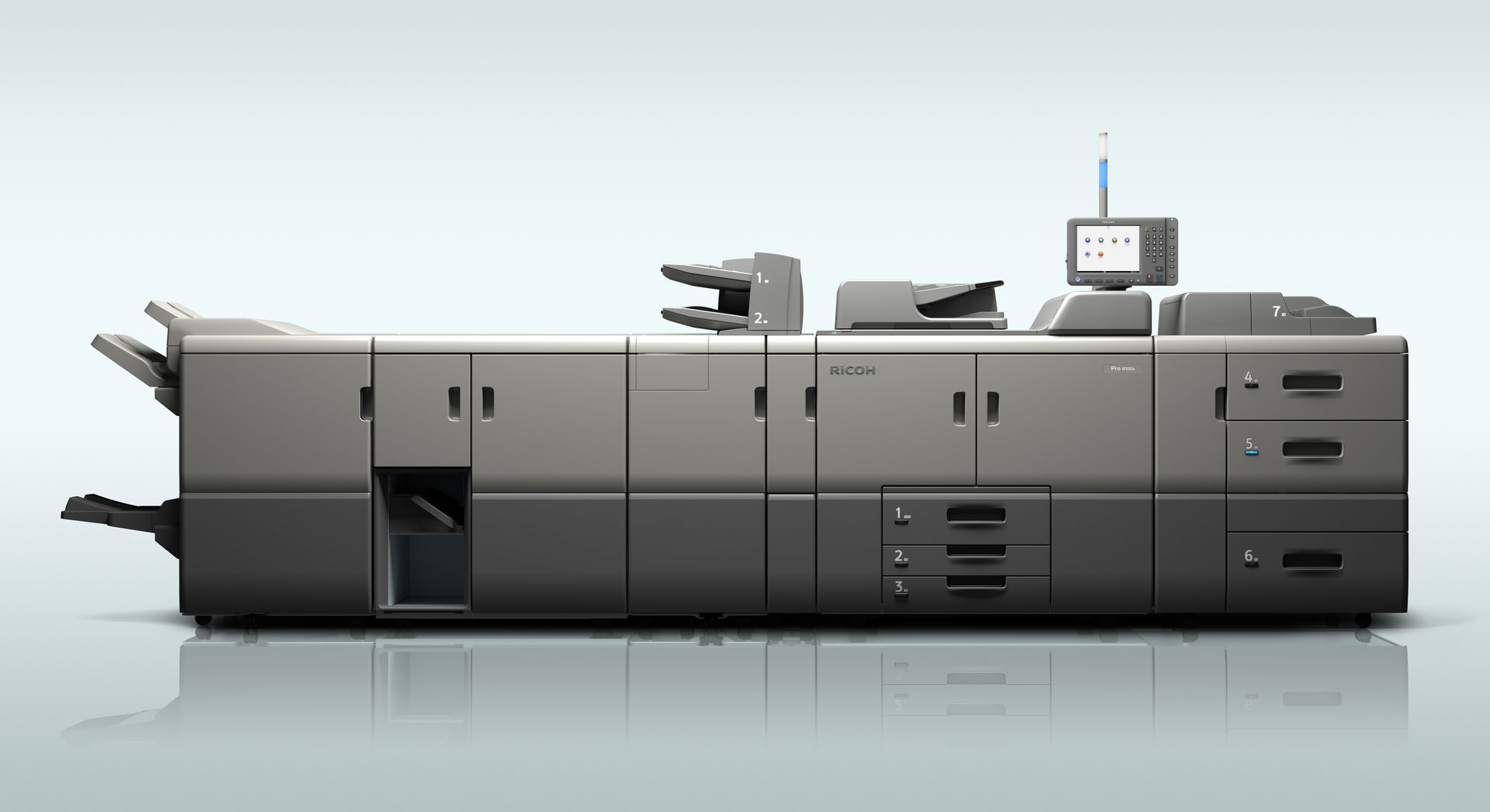 [Sprzedam] RICOH Pro 8100S Nowy + Dodatki: Kaseta RT5070, Finiszer SR5060