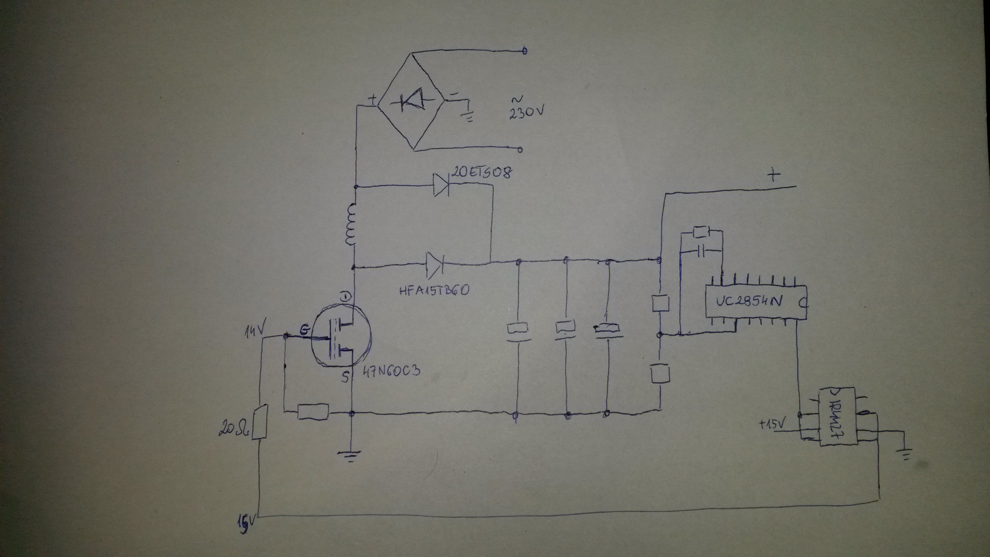 Sinclair/ASH-12AIN - Przepalający się MOSFET 47n60C3 na płycie Whirpool W9M32C