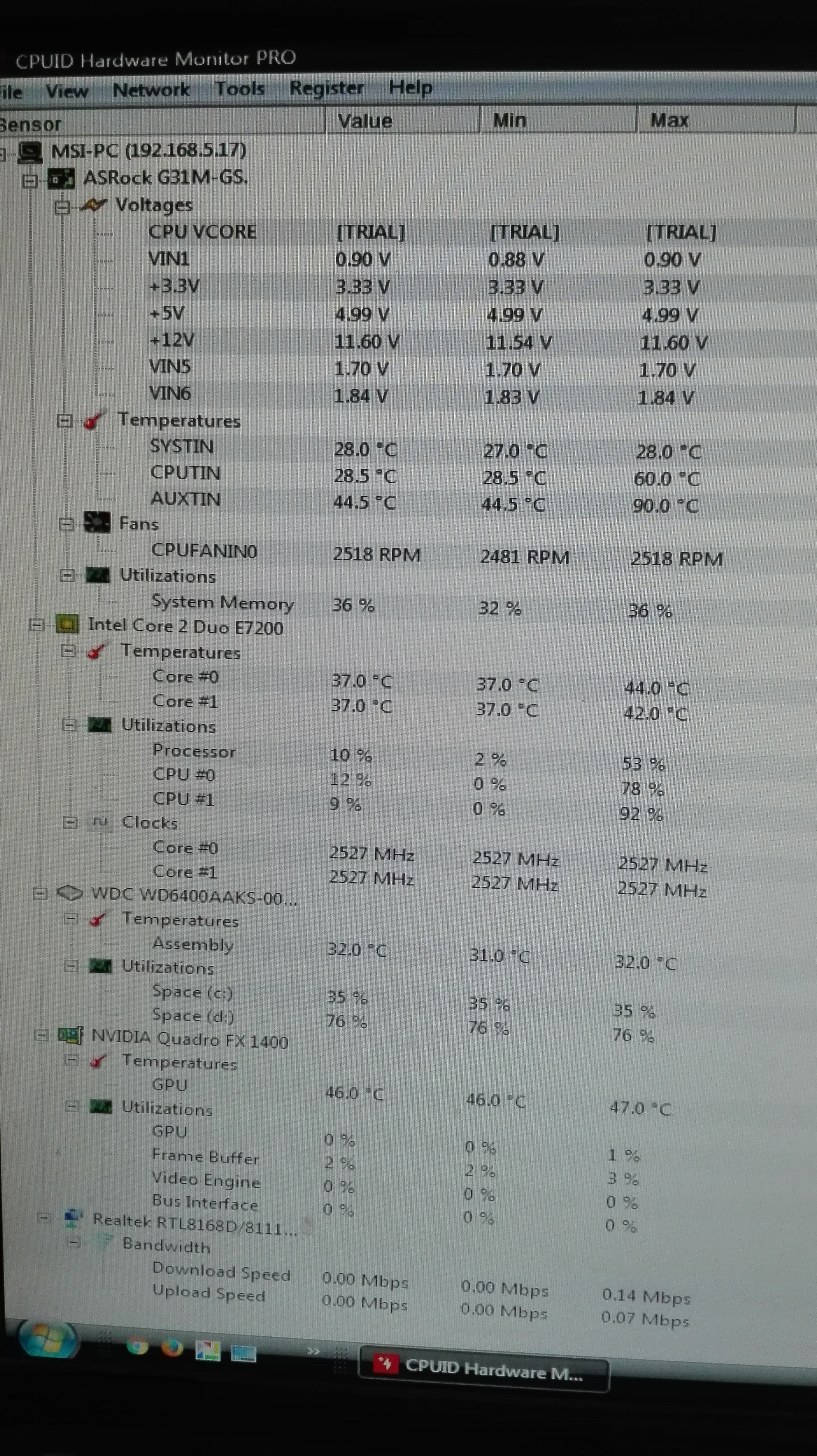 Karta Nvidia quadro fx 1400 - Komputer się zawiesza