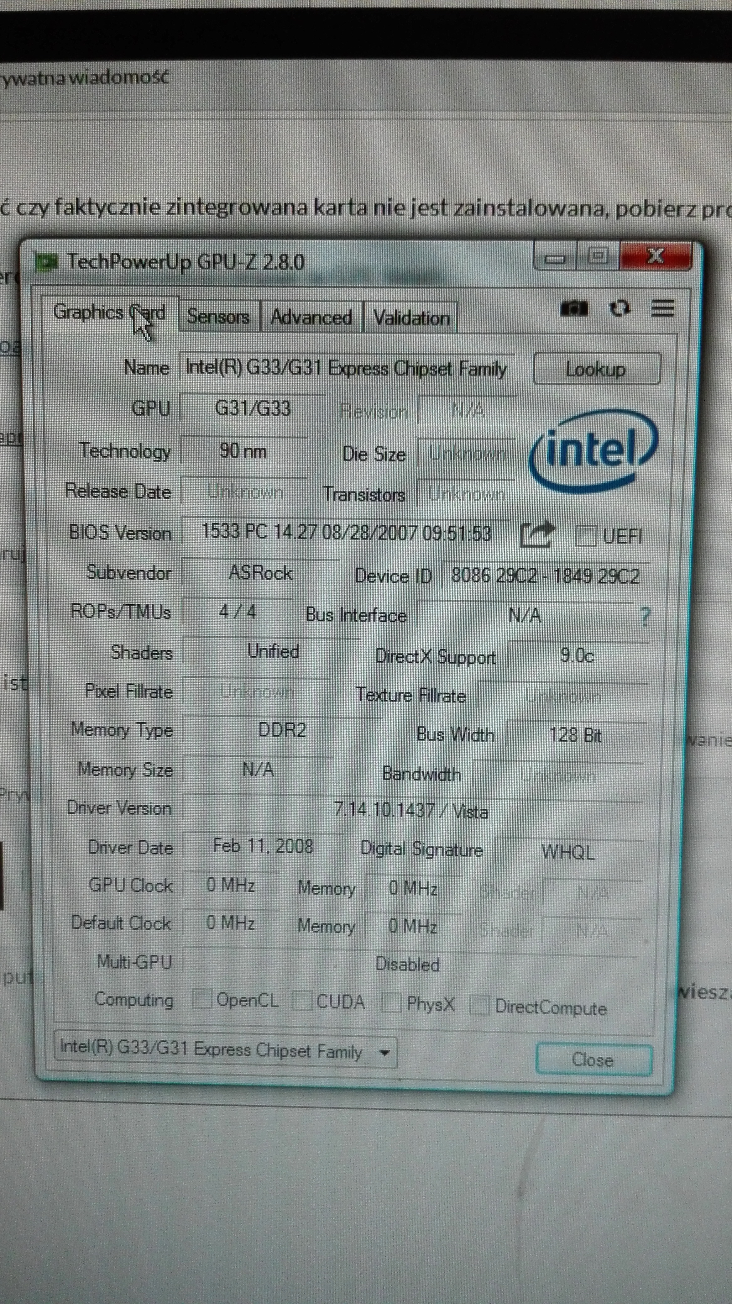 Karta Nvidia quadro fx 1400 - Komputer się zawiesza