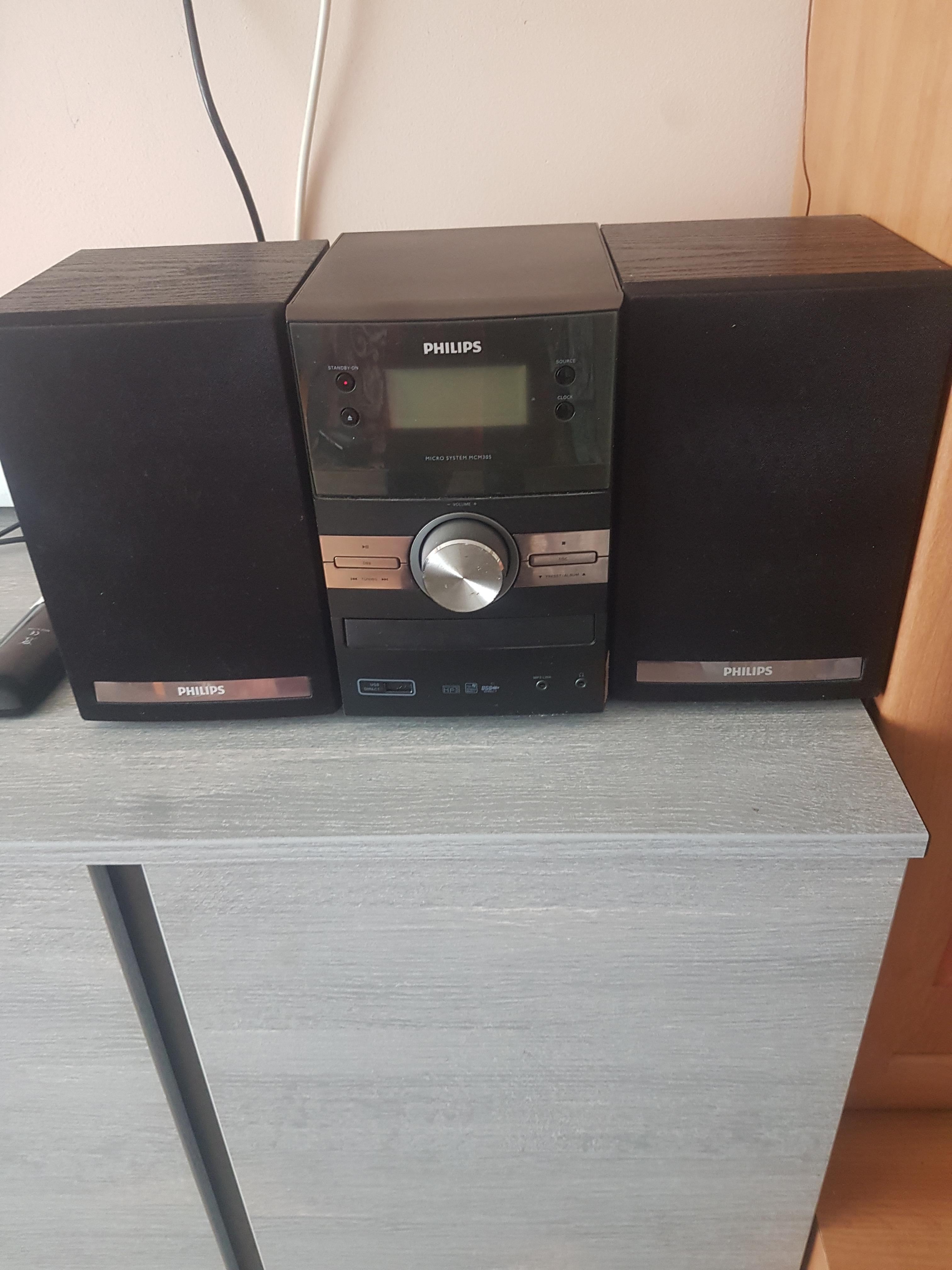 Buczenie w mini wieży Philips MCM 305/12 bez względu na źródło dźwięku