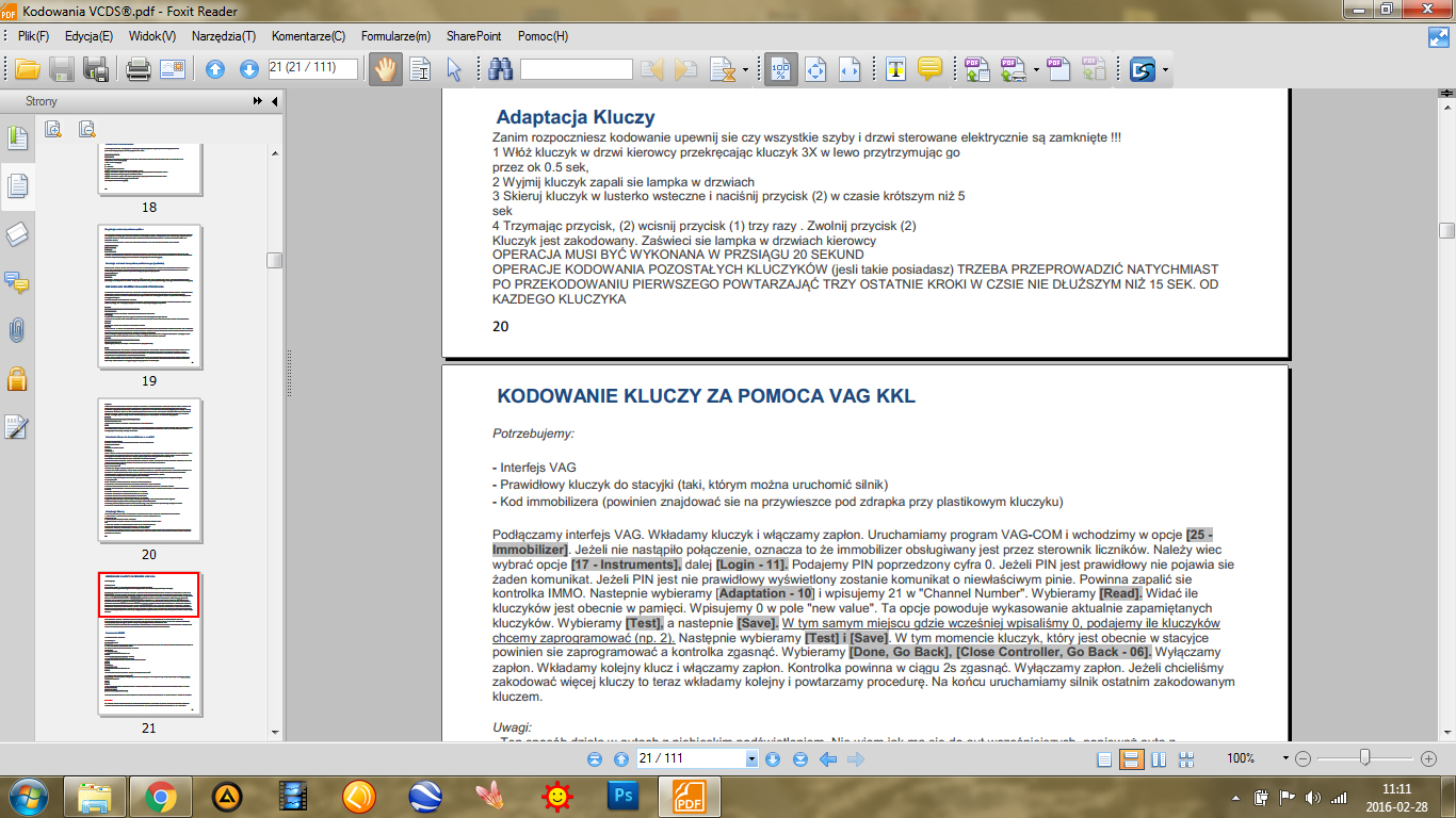 Audi A6 C5 97r - Czy interfejs Viaken nadaje się do kodowania kluczyka?