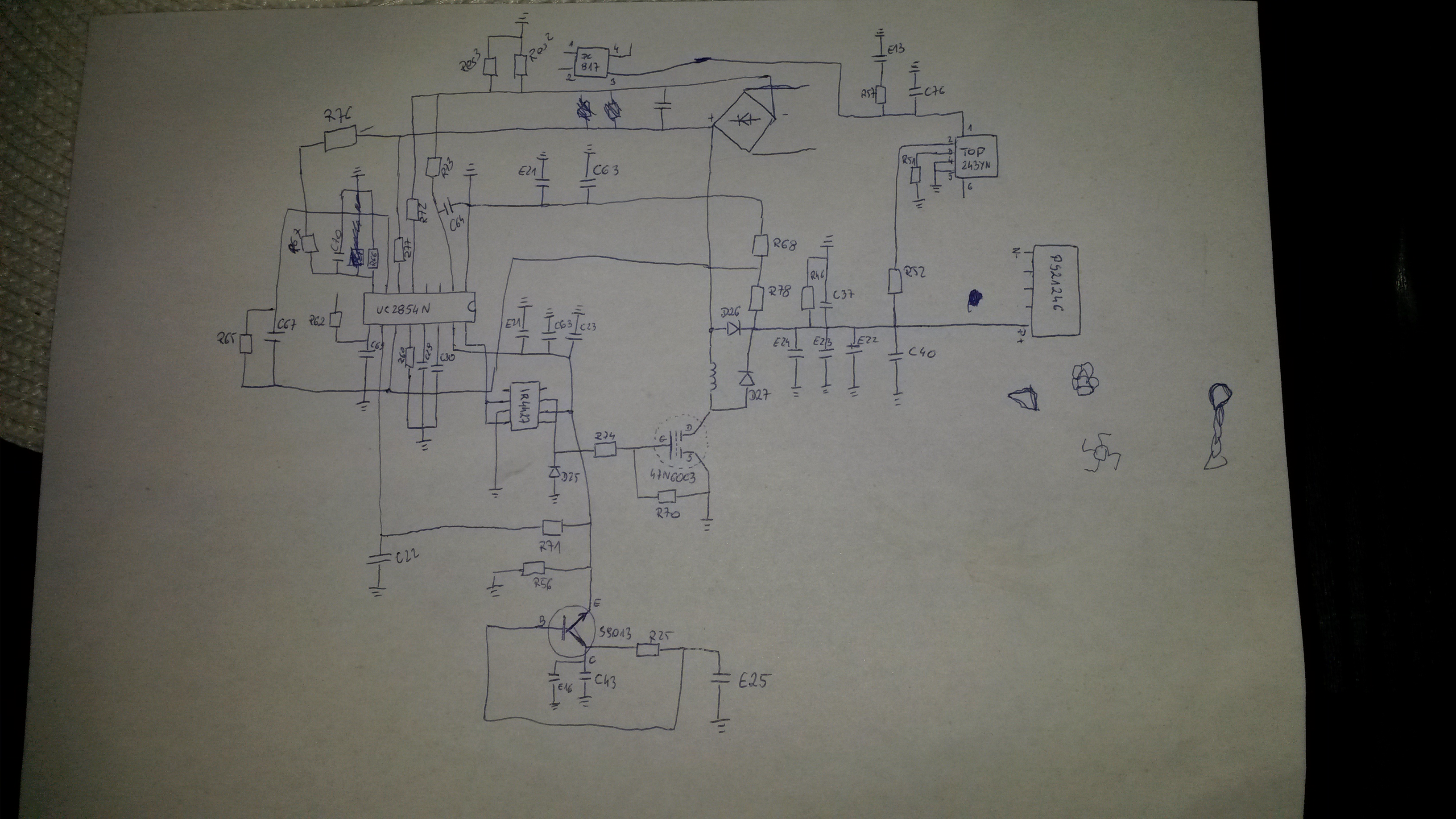 Sinclair/ASH-12AIN - Przepalający się MOSFET 47n60C3 na płycie Whirpool W9M32C - 2