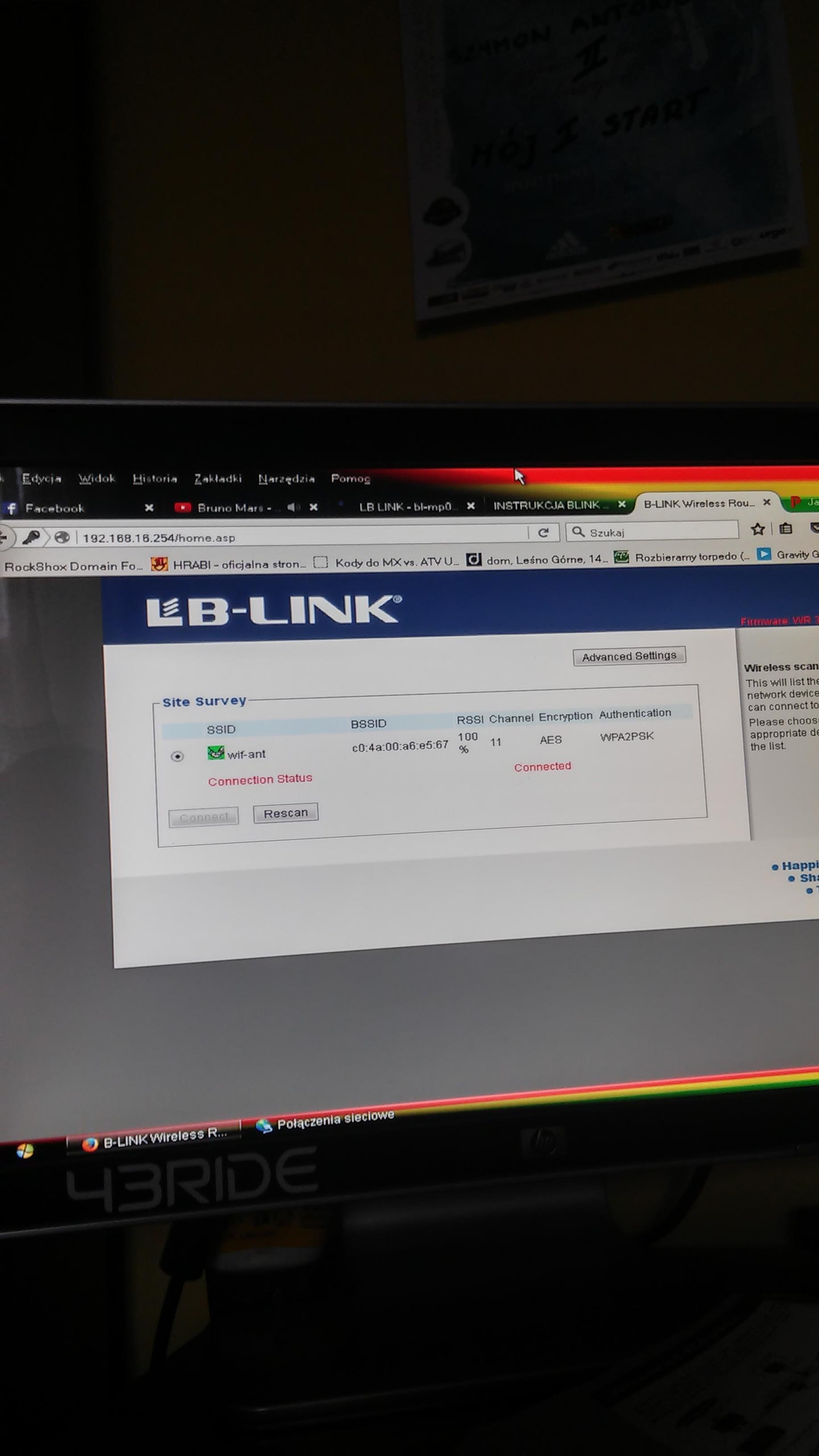 LB LINK - bl-mp01 v3.0 - brak dostępu do panelu zarządzania przez 192.168.16.254