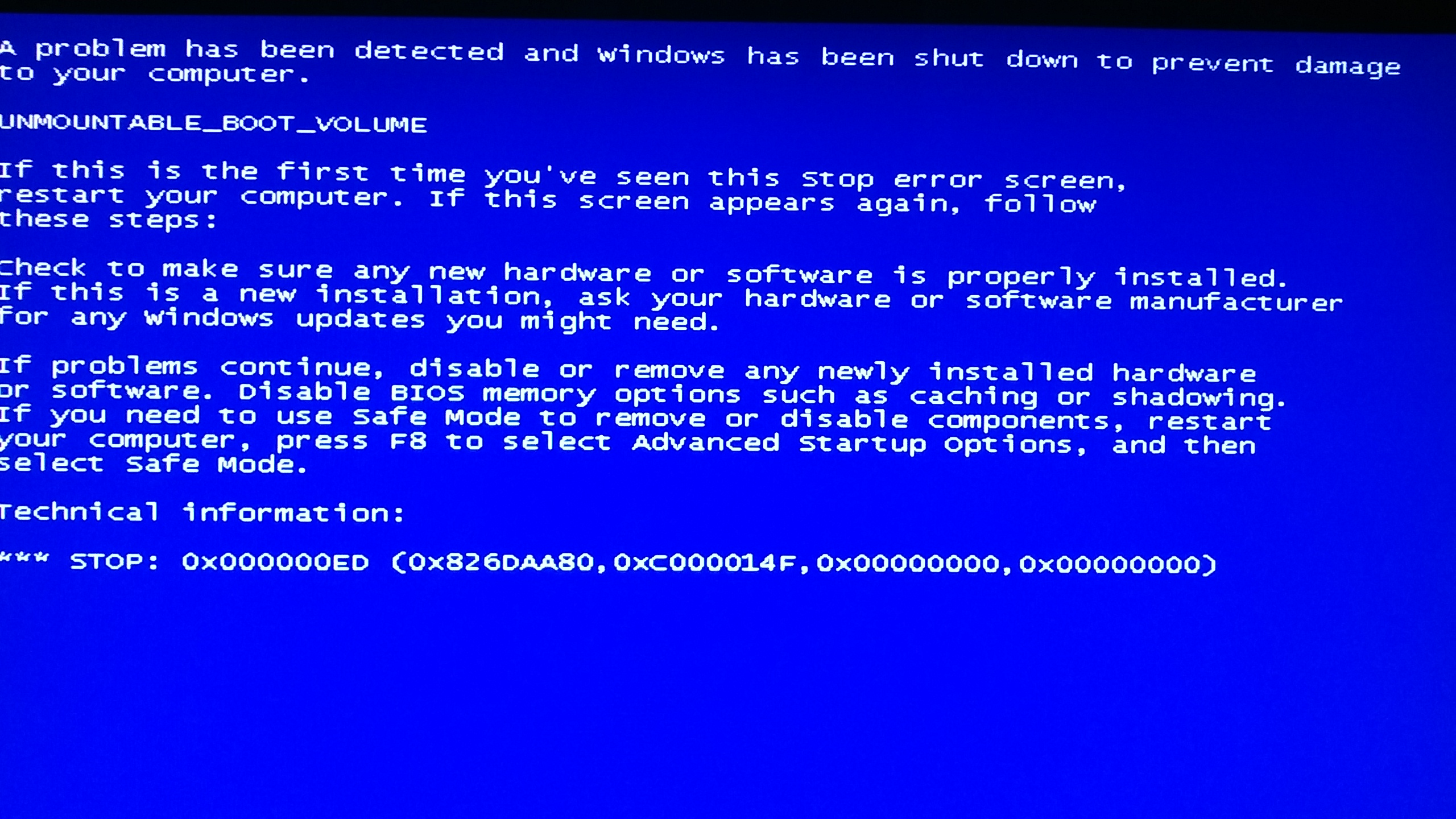 BSOD 0x0000007B po odłączeniu komputera z gniazdka - Windows 7 nie ...
