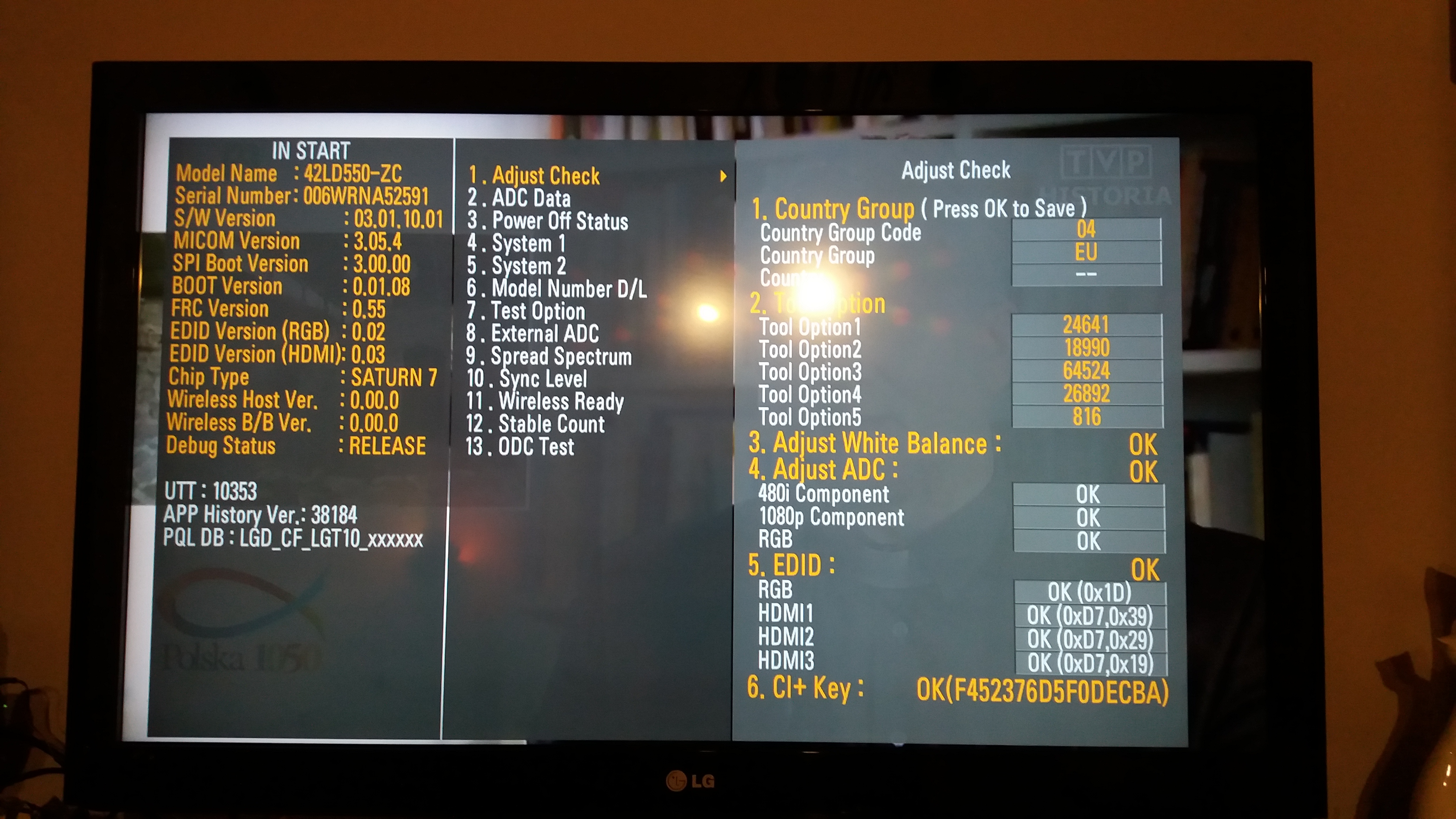 TV LG 42LD550 - wl- fi - wifi z kartą LG AN WF 100