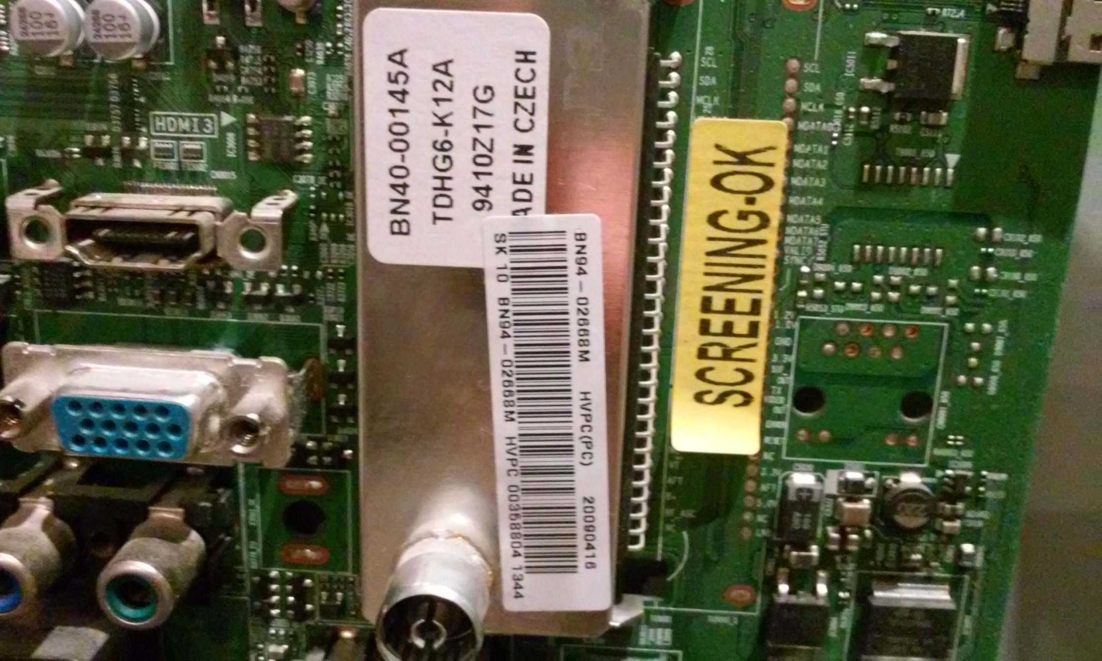 [Części] Samsung LE40B551A6W: matryca, moduły, głośniki, płyty, podstawa