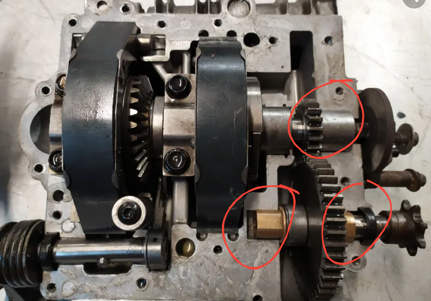 Kolejność umieszczenia podkładek i oringu w skrzyni Hydro Perless 705 ...