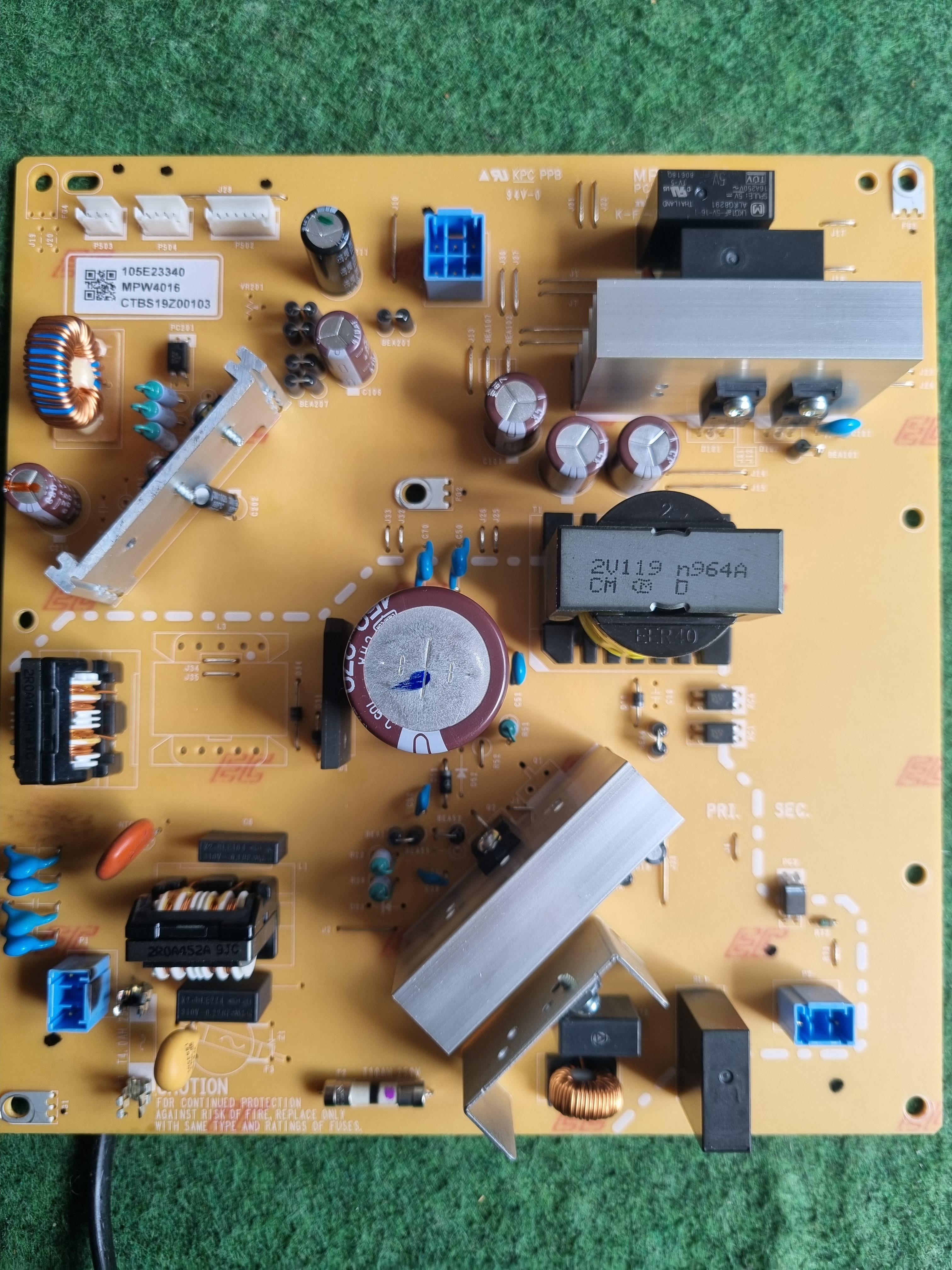 Xerox DocuCentre SC2020: uszkodzony zasilacz MPW4016, wymiana F1/4A, Q1 ...