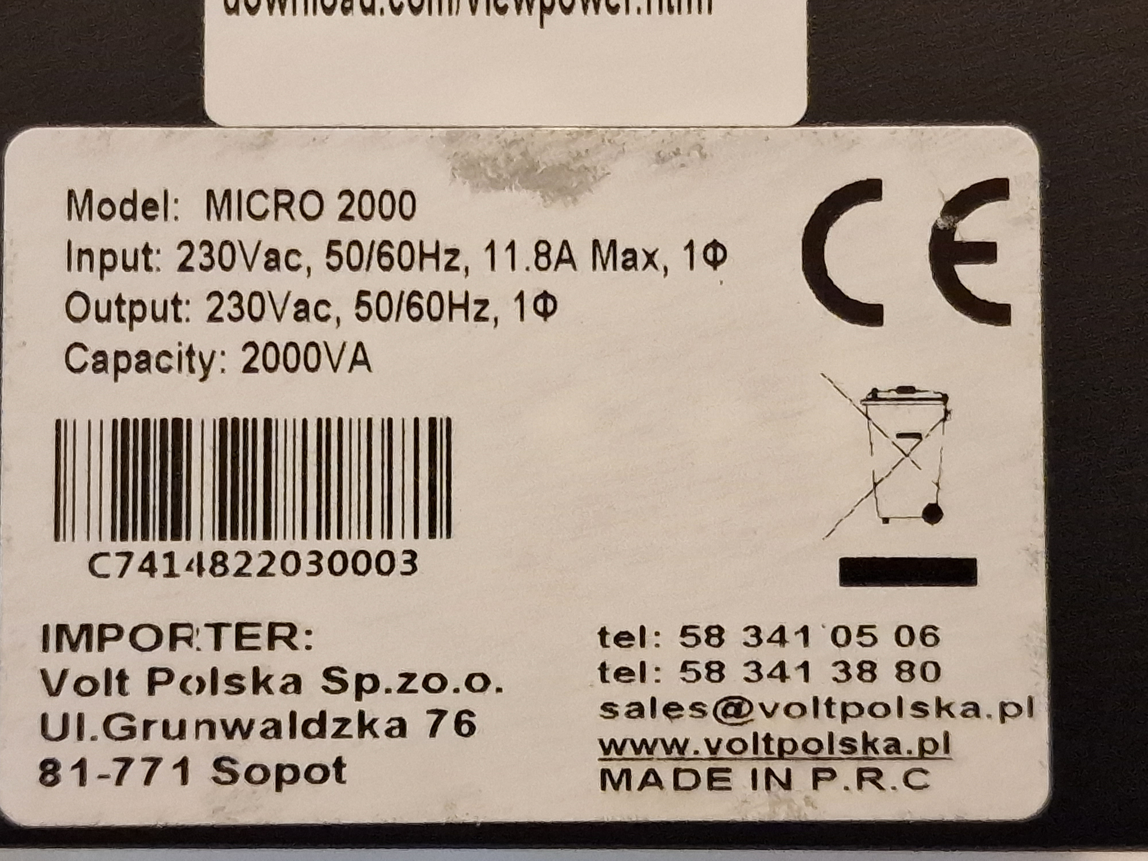 UPS MICRO 2000 ( VOLT 2000VA) nie przekazuje napięcia - diagnoza awarii i możliwości naprawy