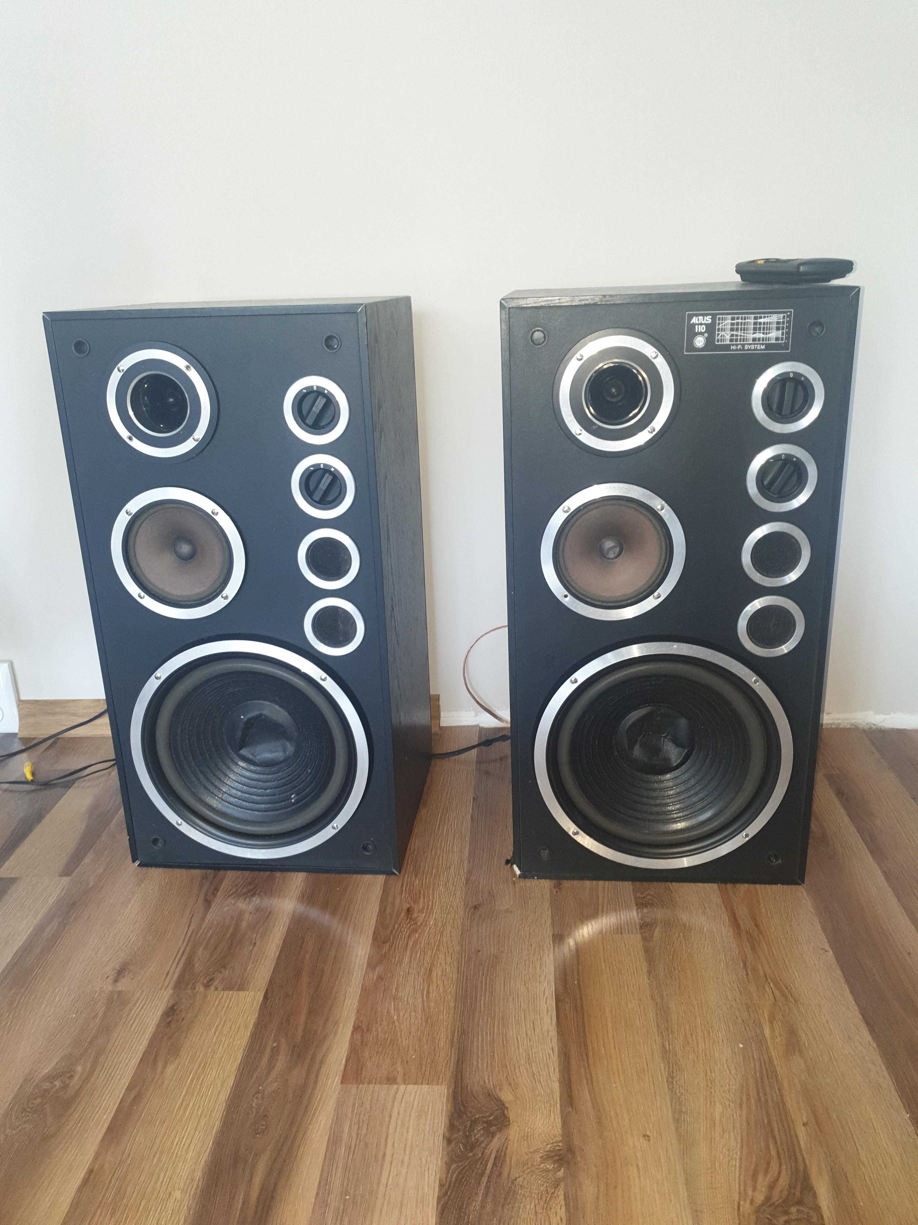 Wycena wieży segmentowej DIORY z głośnikami Altusy 110 i wzmacniaczem ...