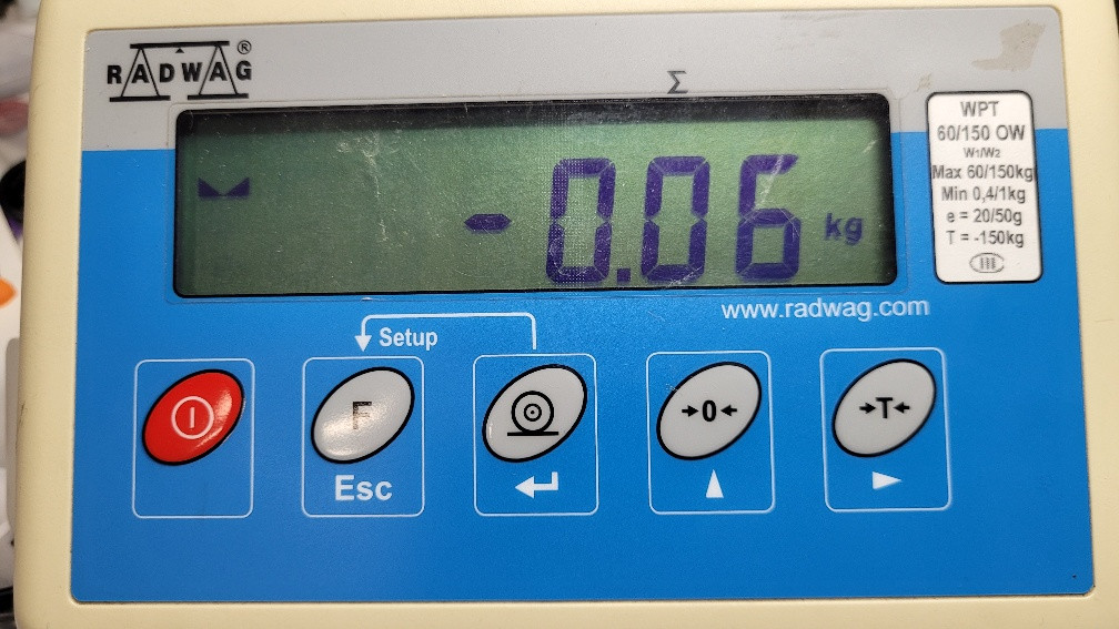 [Rozwiązano] Kalibracja wagi Radwag WPT 60/150 OW - błędne odczyty, program tcLH8.4, procesor ...