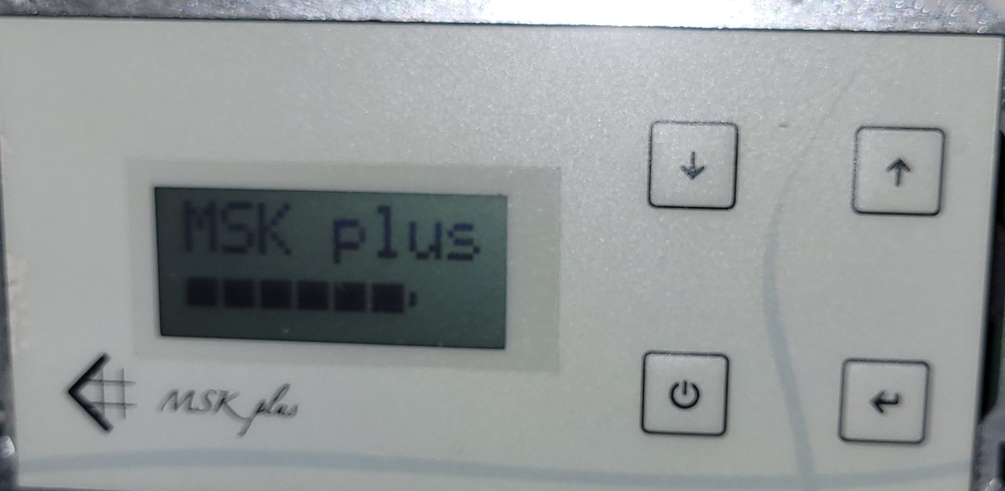Sterownik kratki MSK Plus – czarna dolna linia na wyświetlaczu po ...