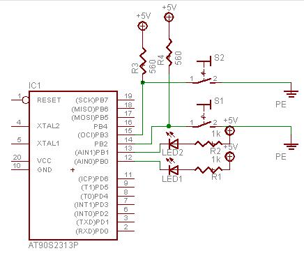Bascom AVR: Jak napisać komendę do zapalania diody po naciśnięciu ...