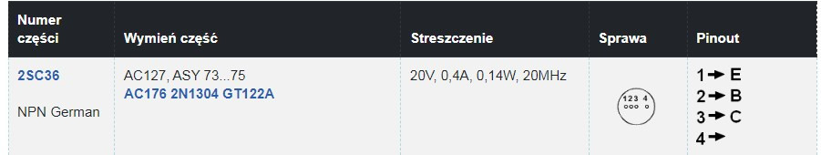 Jaki to tranzystor? Oznaczenie DX3 C36 - identyfikacja elementu