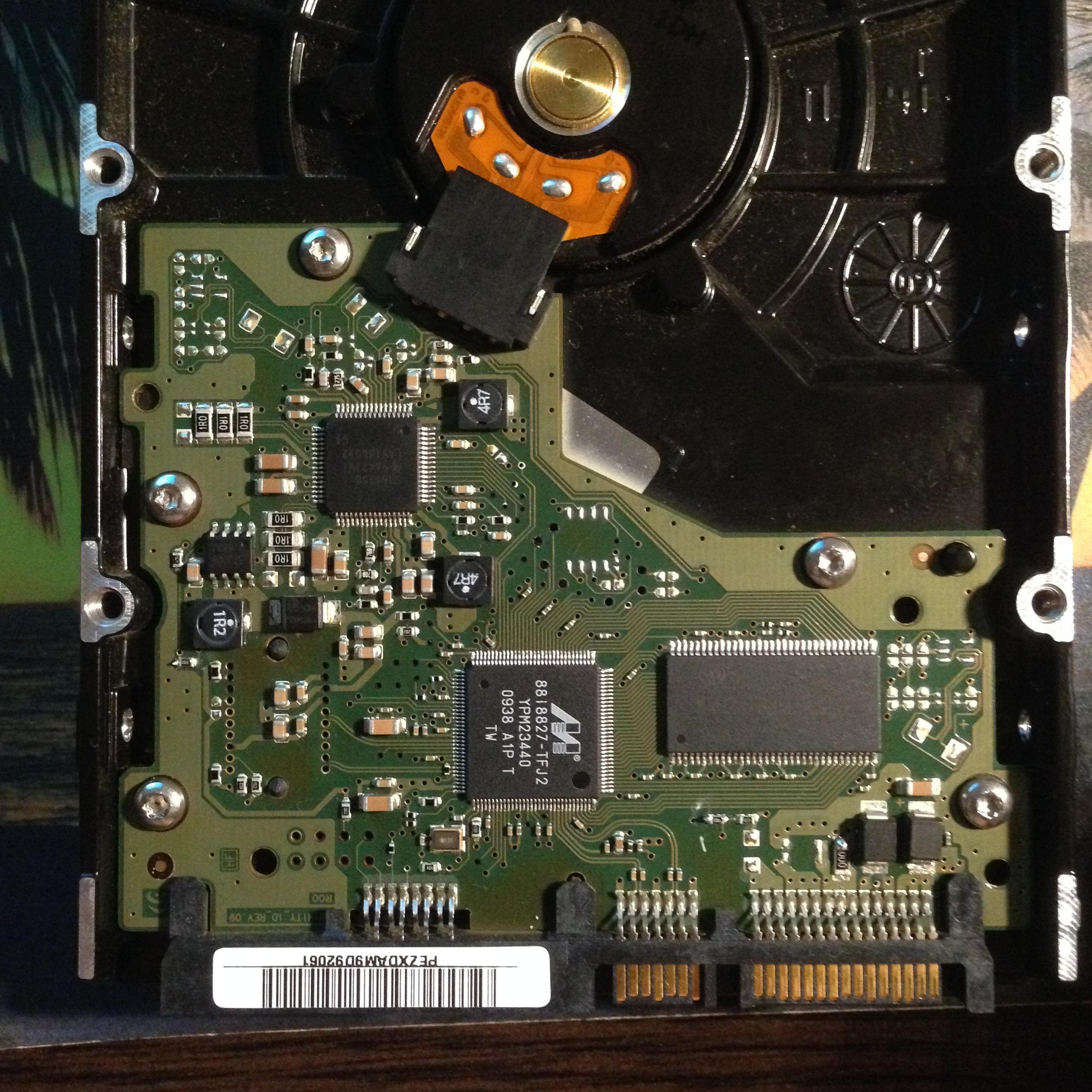 Samsung HD322HJ SATA - Dysk nie włącza się, sprawdzone diody i rezystory