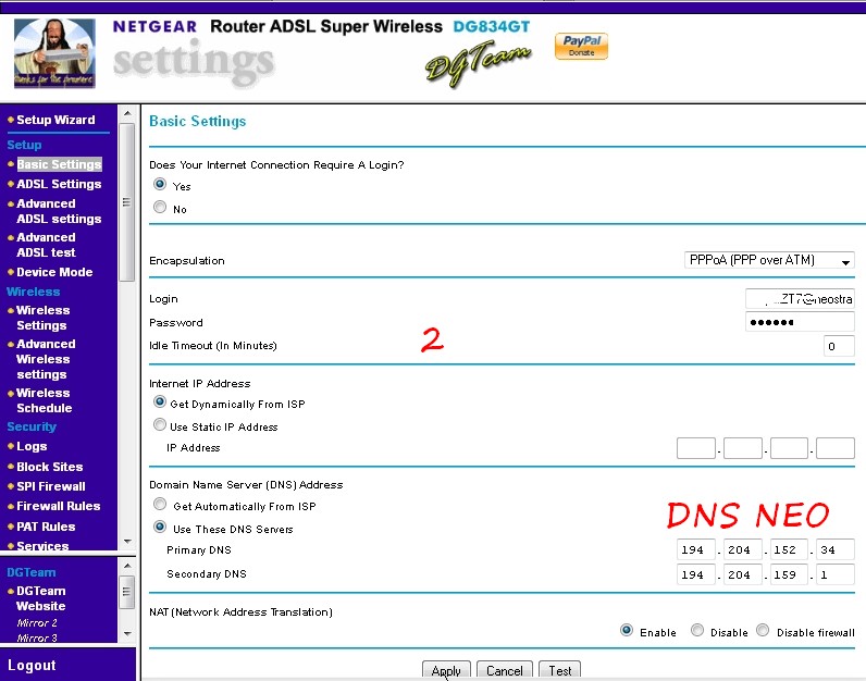 Konfiguracja NETGEAR DG834GT na neostradzie itp na lini TP Poradnik
