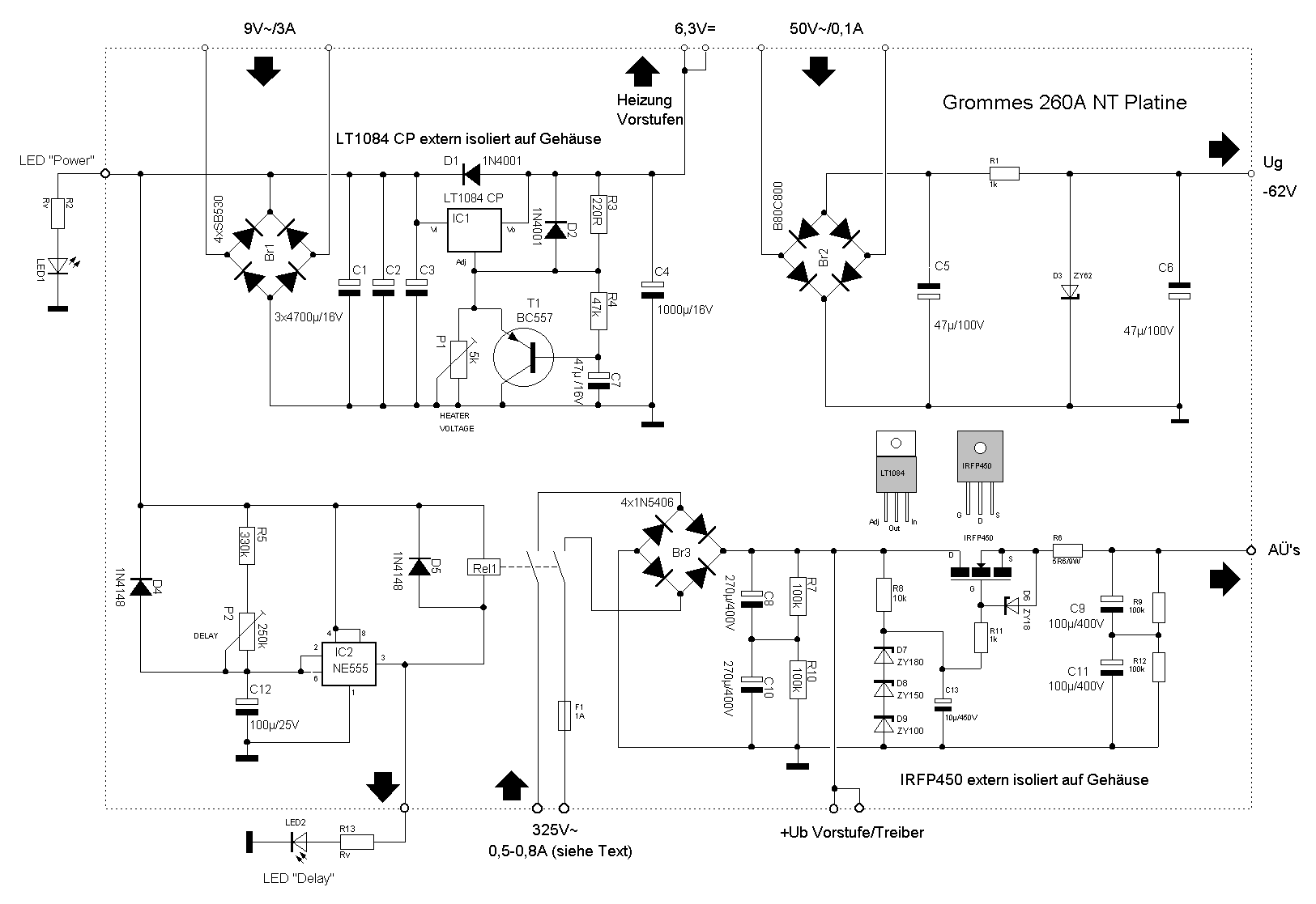 Wzmacniacz Gromes - Problem z napięciem na Vout - VB408