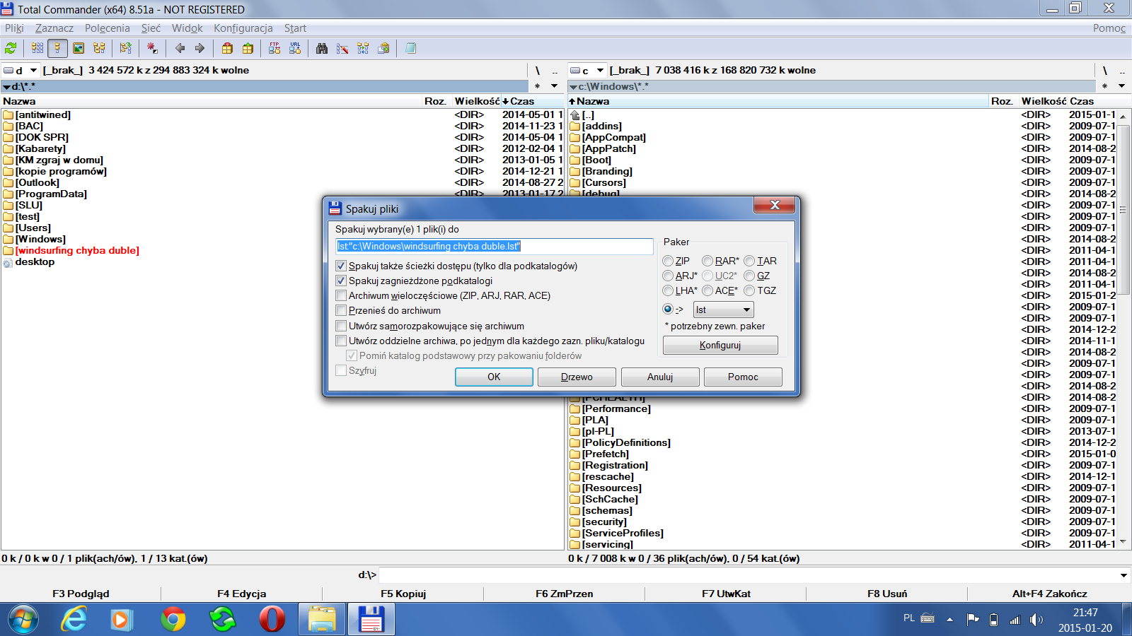 struktura katalogów widoczna nawet po wyjęciu dysku- jaki program
