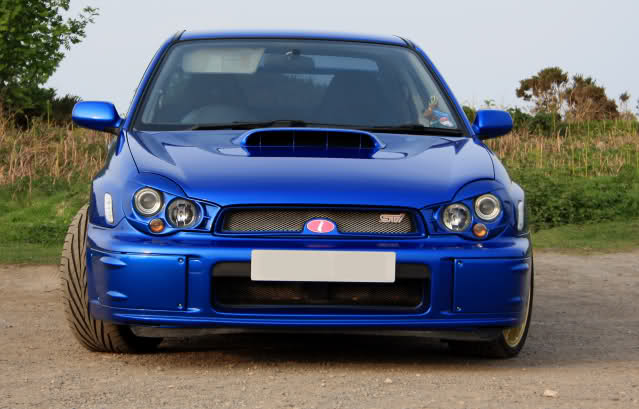 Subaru Impreza WRX 02 - Reflektory Morette Bugeye - Przeróbka z UK na EUR