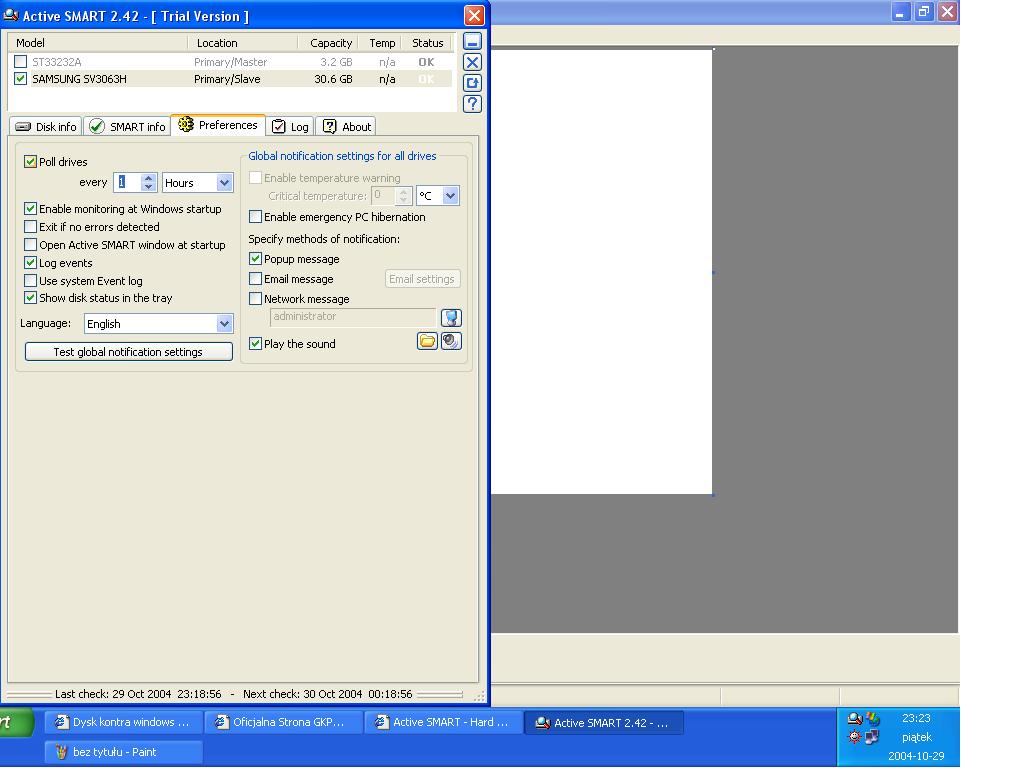 Błąd STOP: c0000221 przy instalacji Windows XP na dysku ST33232A 30GB