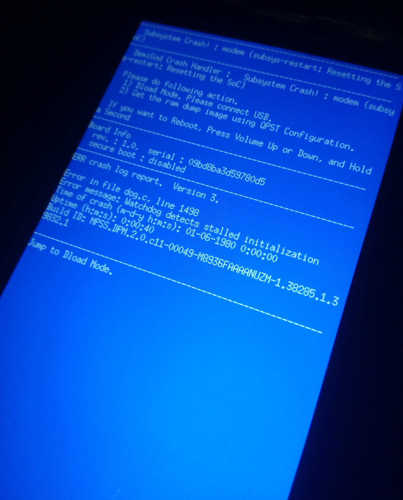 LG Spirit LTE - Green Screen i System Crash, Hard Reset Nie Pomaga