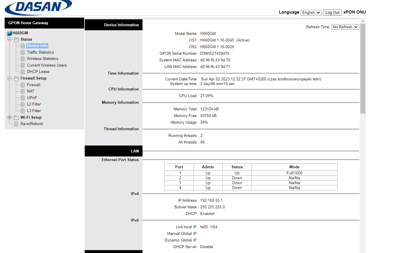 DASAN H660GM: Brak opcji zmiany DNS - porównanie i pomoc w ustawieniach