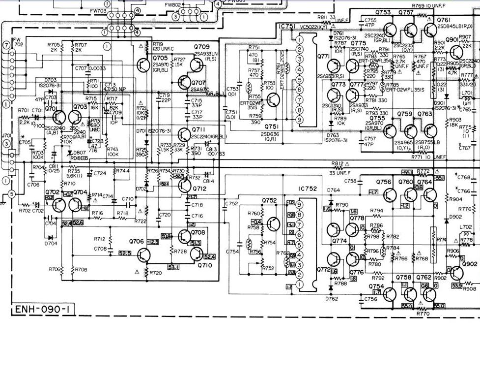 JVC AX-550BK - Uszkodzony kanał, pali bezpiecznik, brak poprawnych napięć