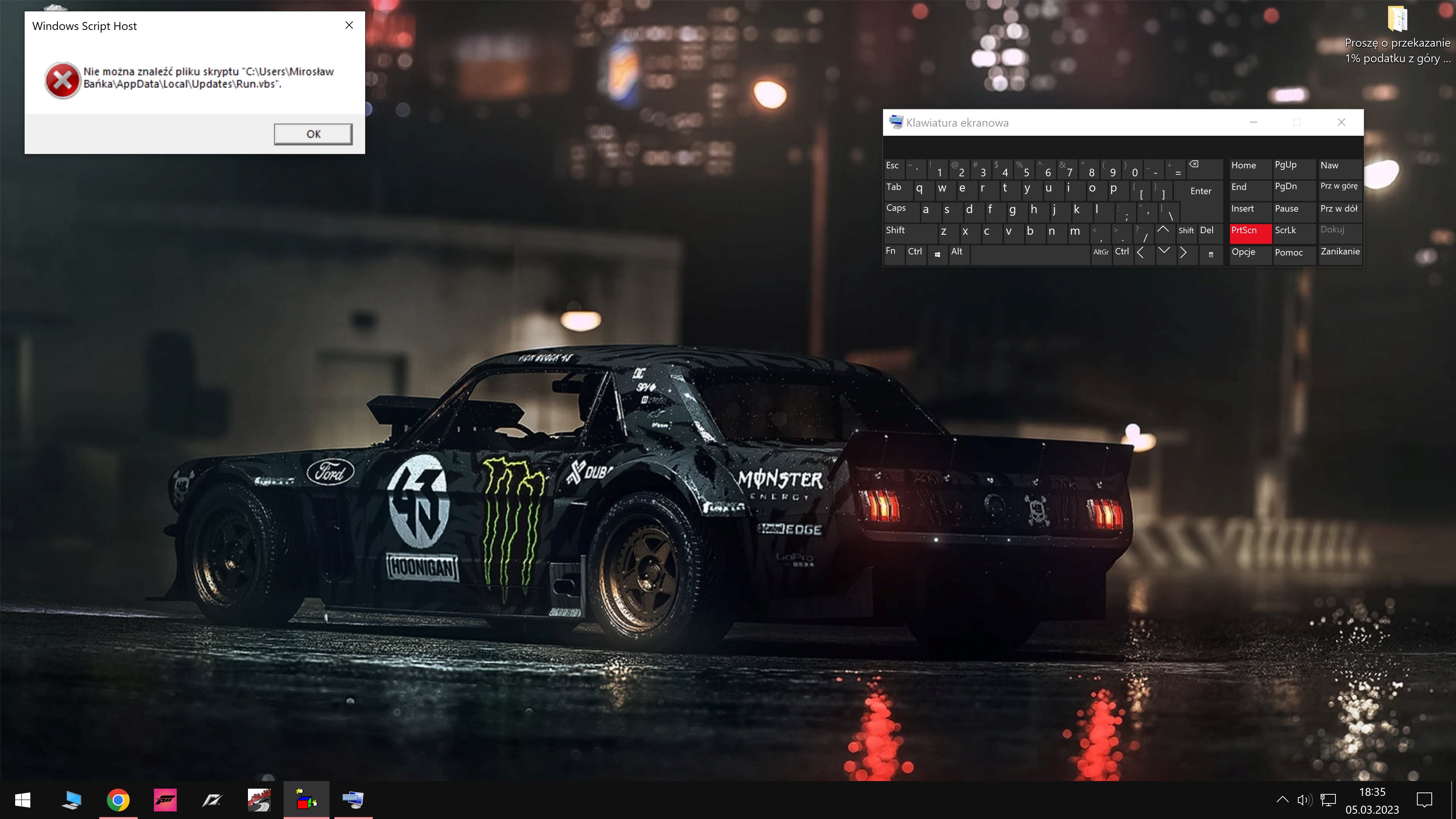 [Rozwiązano] Błąd podczas uruchamiania systemu C:\WINDOWS\run.vbs