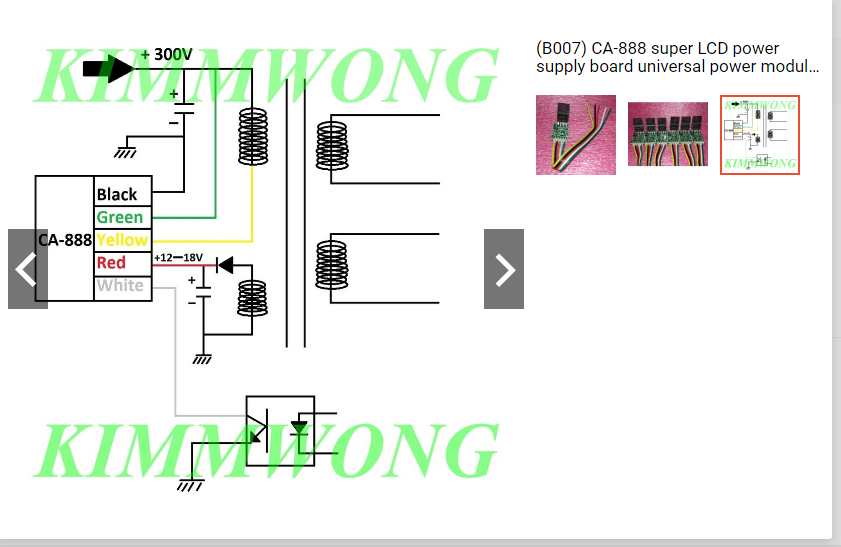 Philips 32PFS6855/12 TPM20.7E LA: Uszkodzony Zasilacz, LD961, CA888, PC123, Chiny, Ostrzeżenie