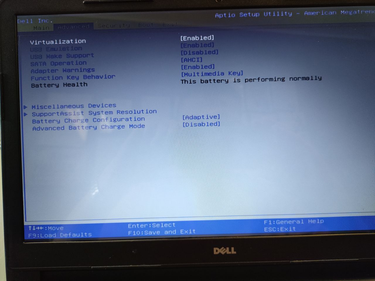 Dell Inspirion 15 5100 - Jakie opcje muszę zmienić w BIOS żeby móc ...