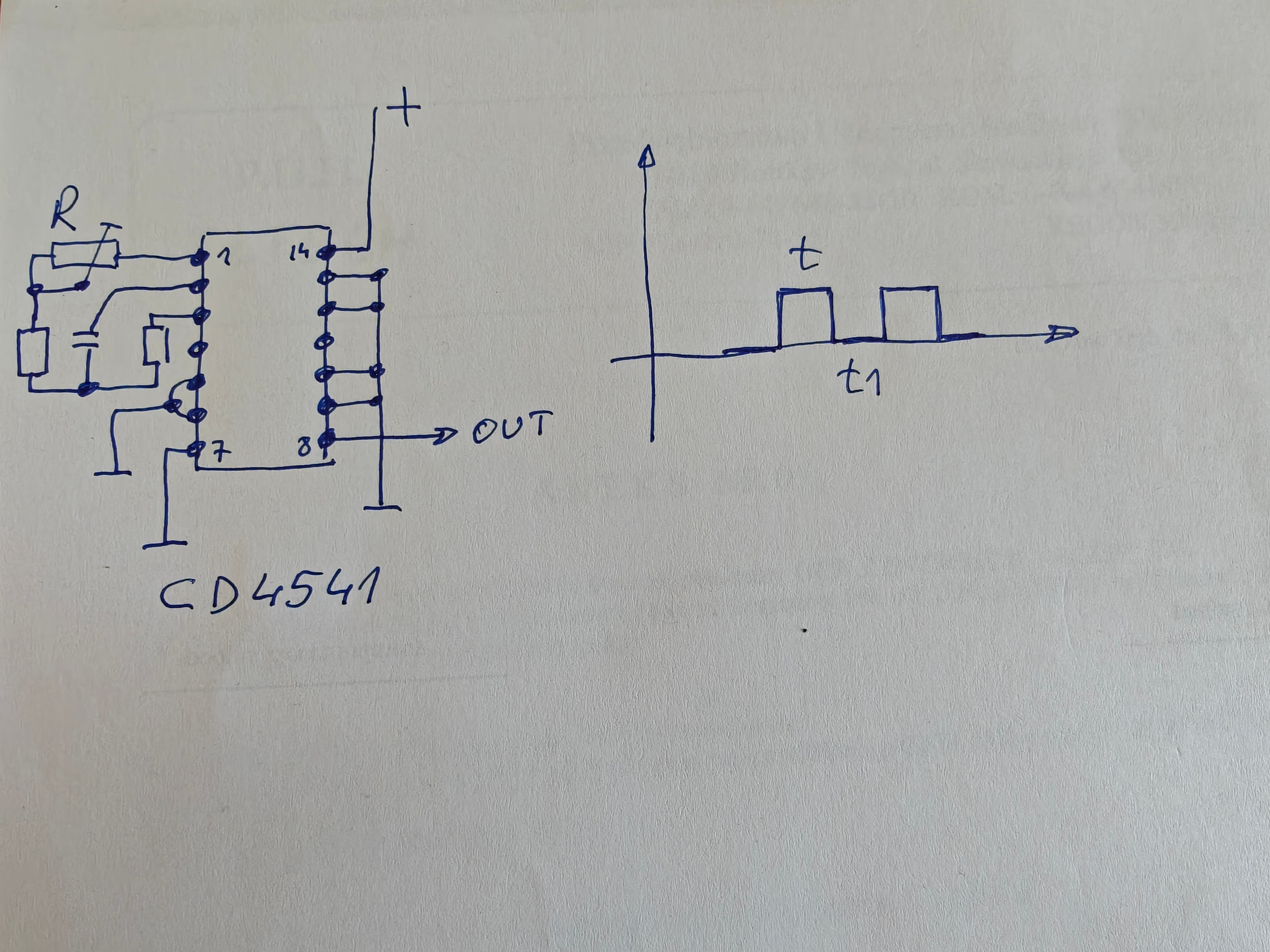 CD4541 – jak ustawić niezależny czas trwania stanu wysokiego i niskiego?