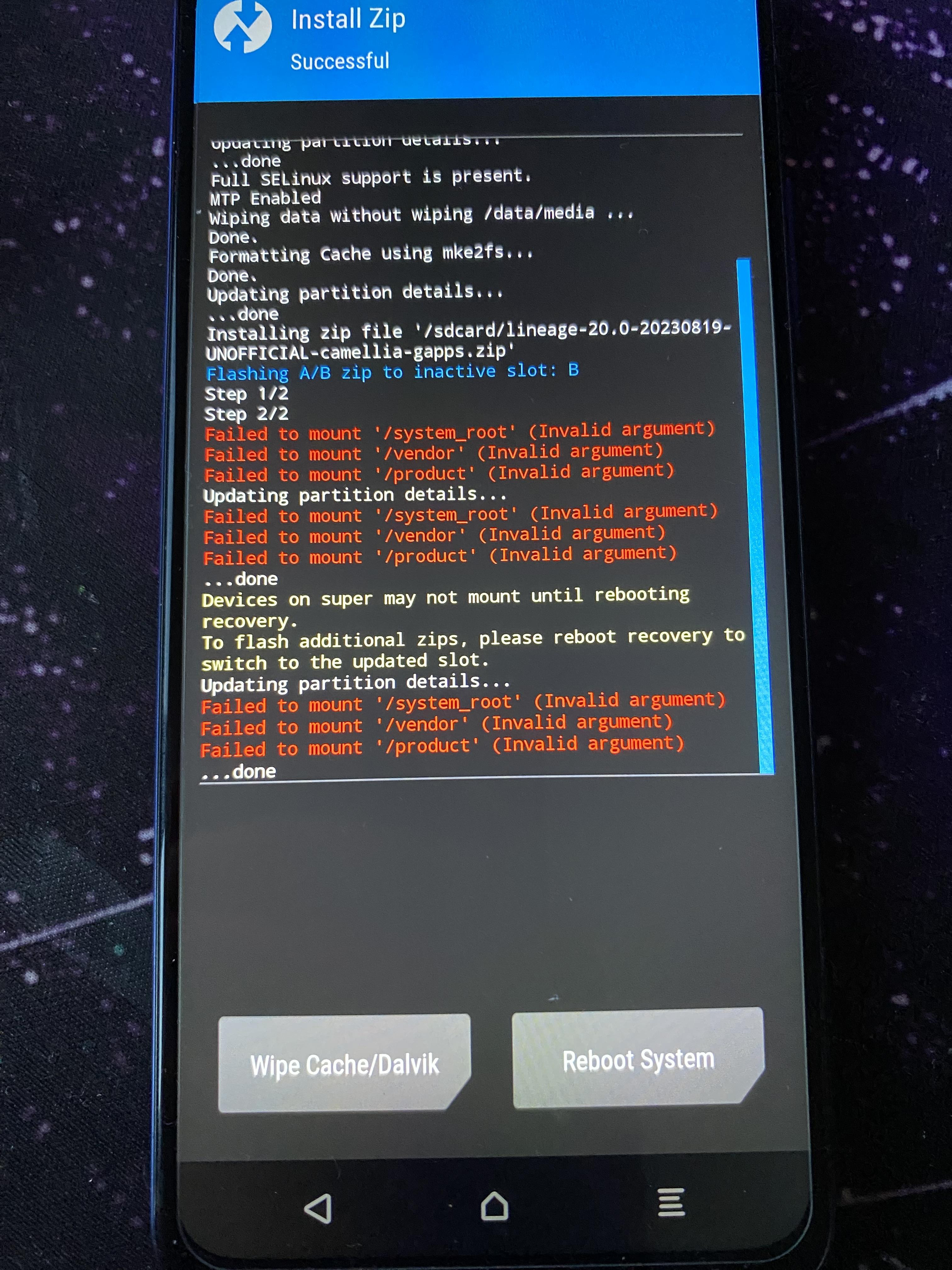 Błąd podczas instalacji LineageOS 20 na Redmi Note 10 5G - brak dostępu ...