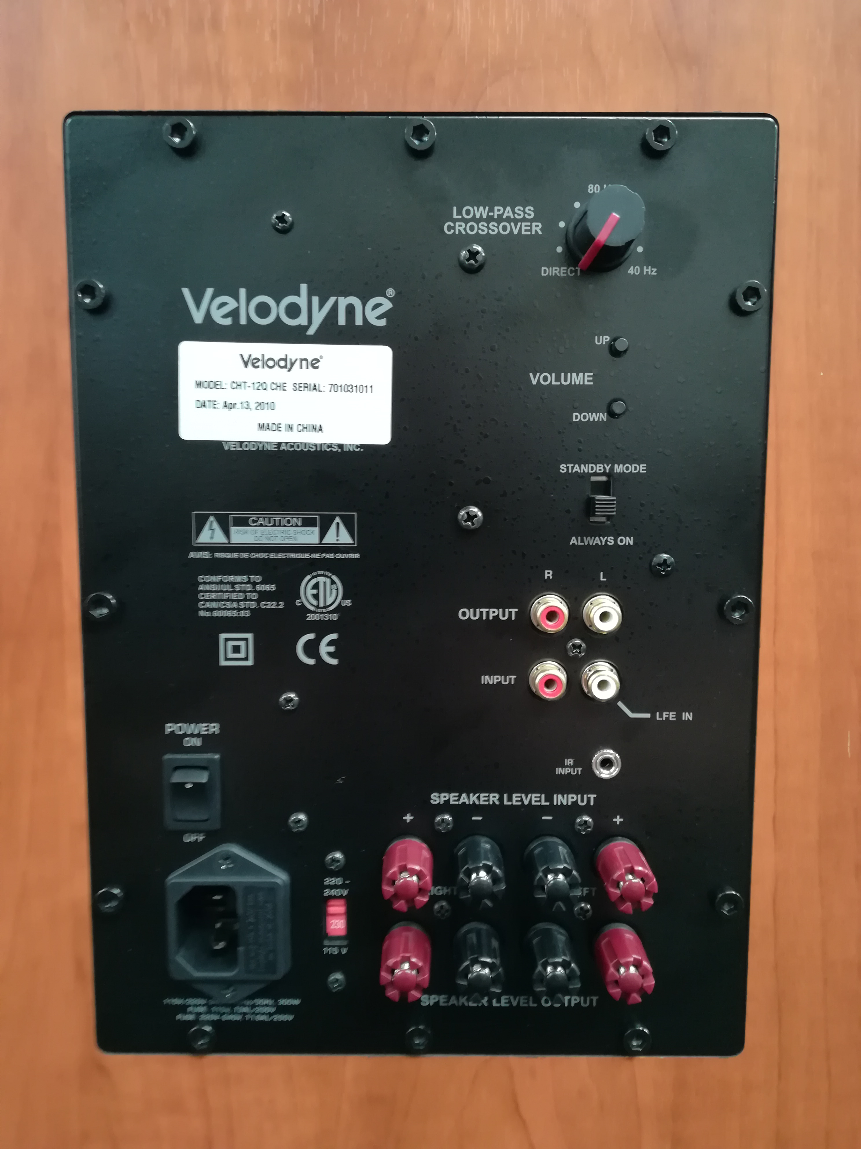 [Zlecę] Naprawa Subwoofera Velodyne CHT-12Q - Nie Gra Przez RCA