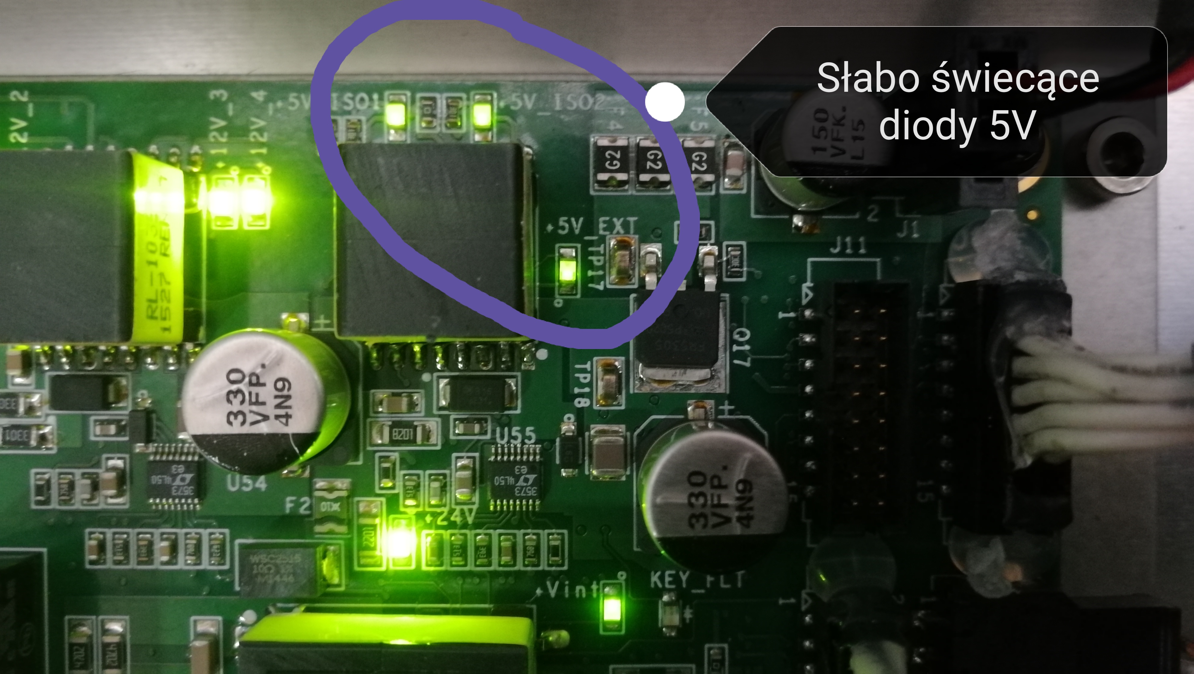 Jak zmierzyć napięcie na wyjściu przetwornicy LT3573 w fiber laser?