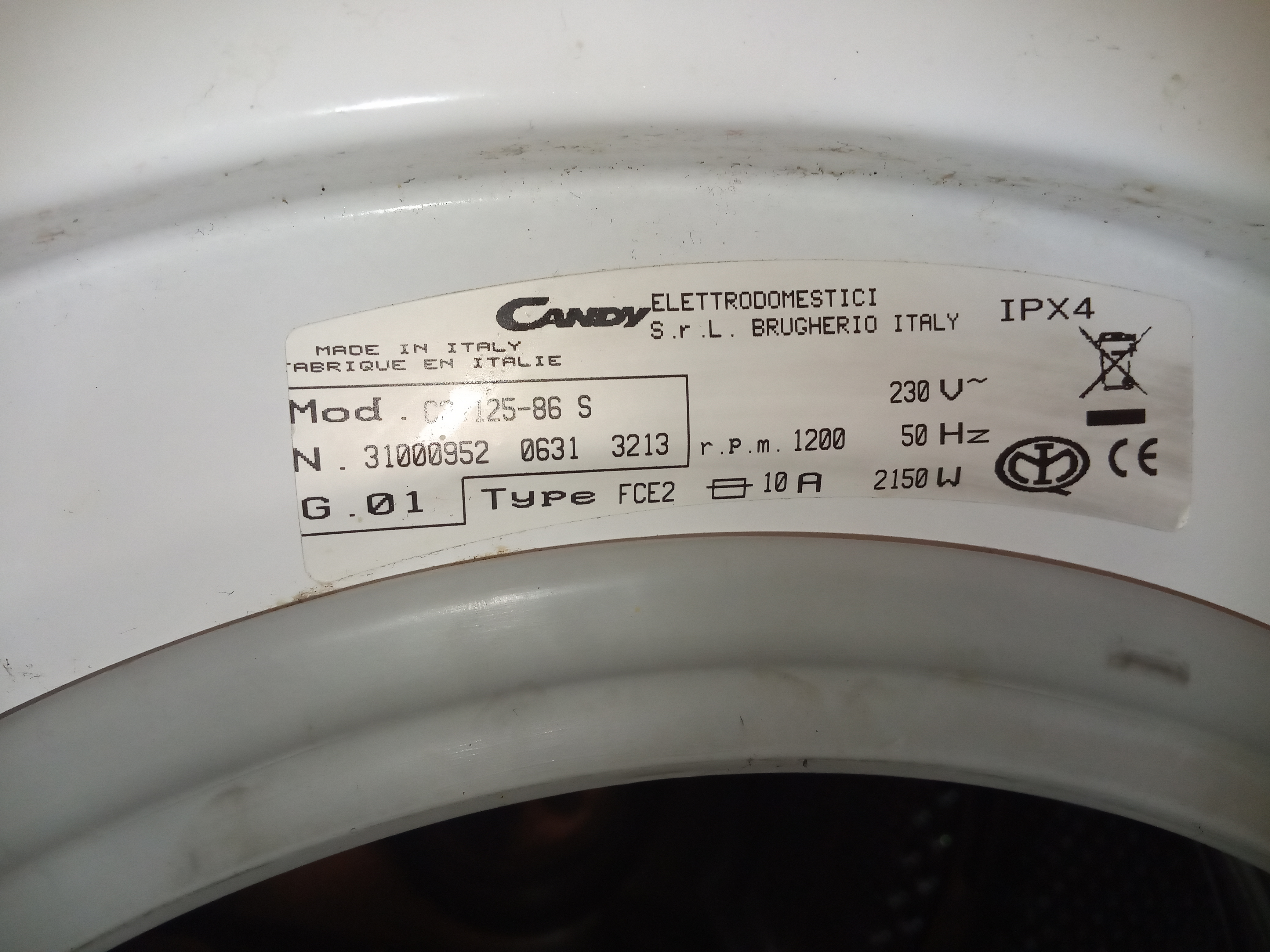 Pralka Candy C2 125 Smart SensorSystem Activa - nie odpompowuje wody