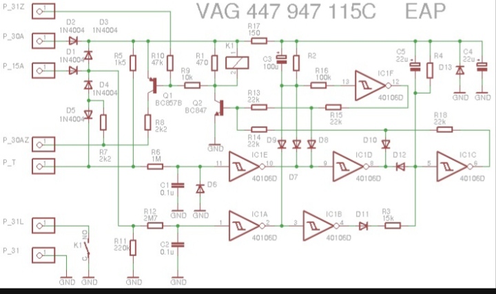 Audi 80 b3 - Moduł sterujący opoźnieniem wyłączenia oświetlenia