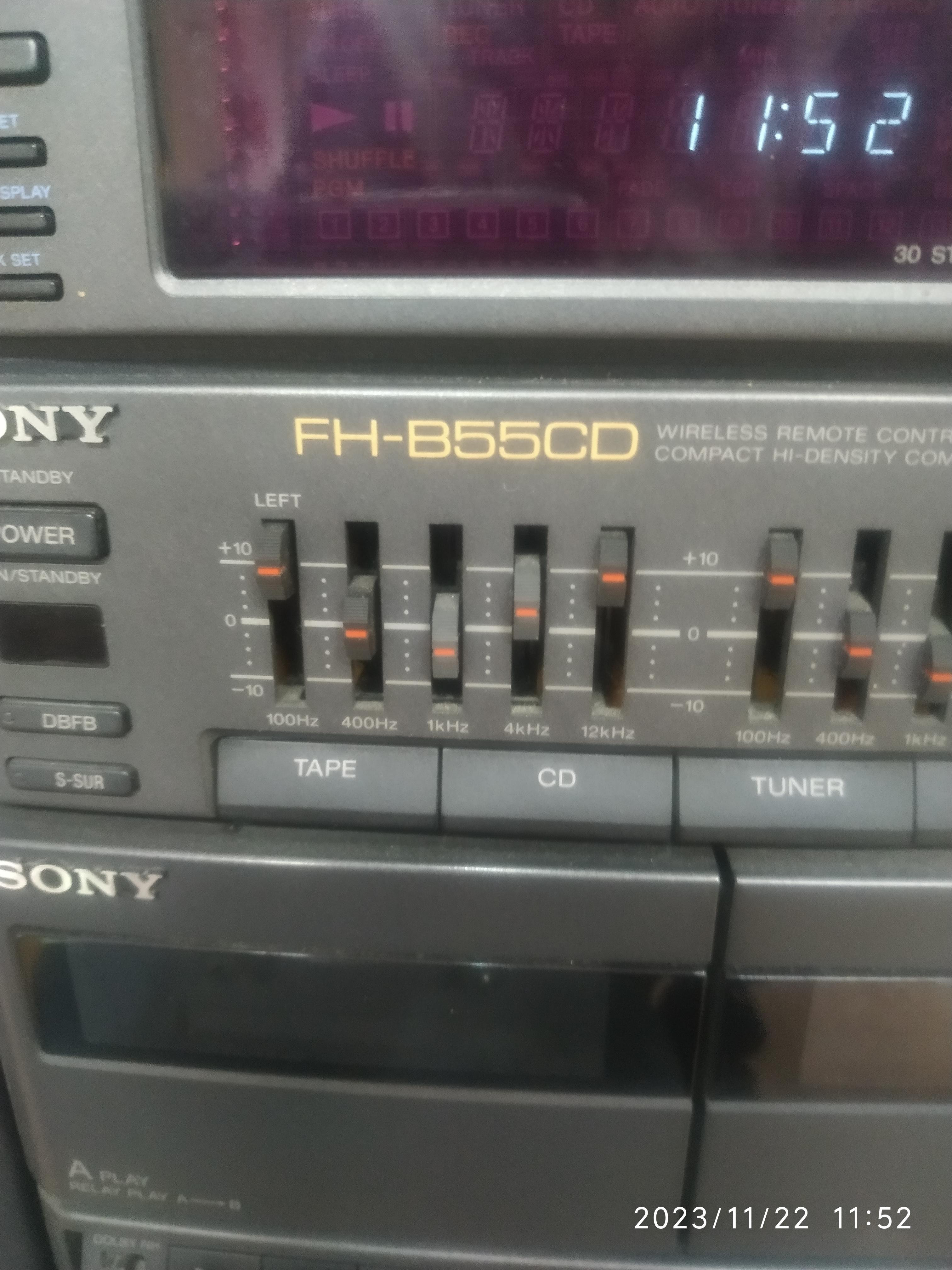 Stara wieża FH-B55CD Sony - problem z czytnikiem CD, nie pomogło czyszczenie lasera