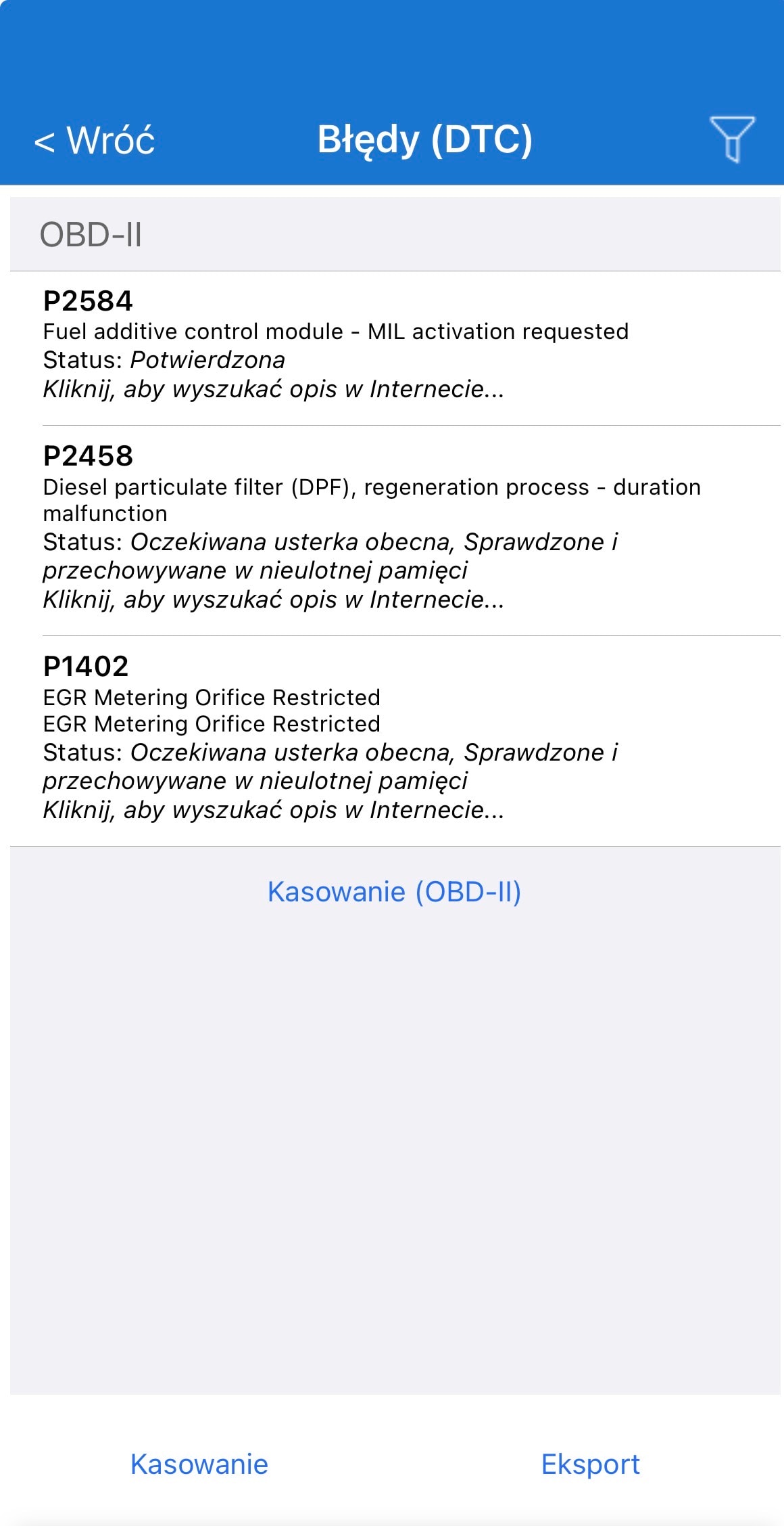 [Rozwiązano] Ford 1.6 TDCi 109 KM – kody P2584, P2458, P1402 mimo ...