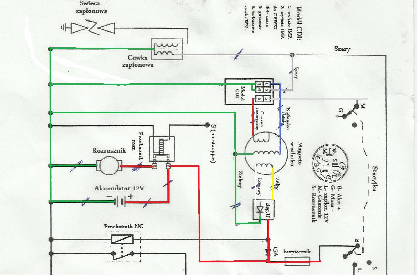 Bashan 200 - brak iskry po zmodyfikowaniu instalacji