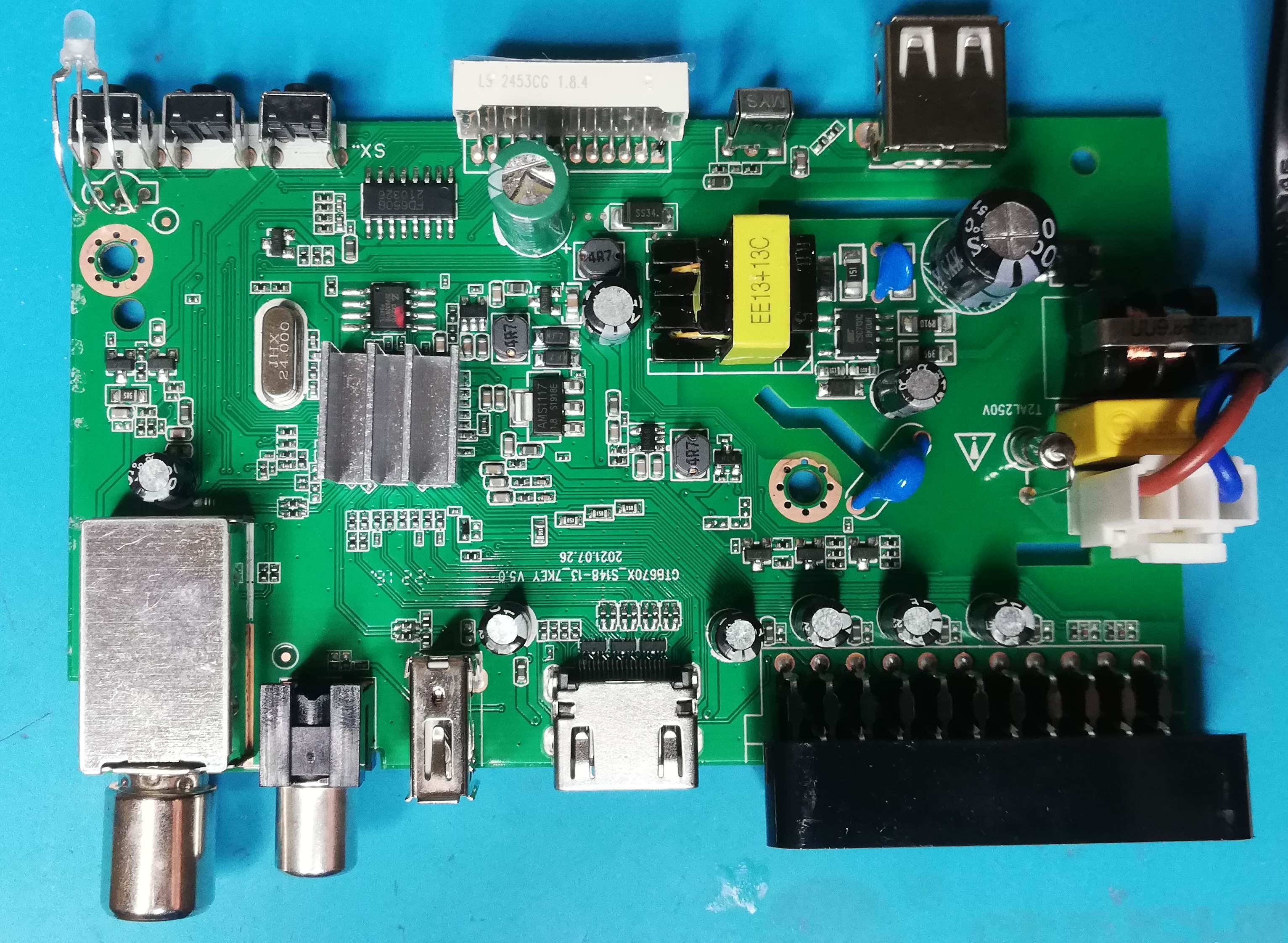 OPTICUM AX LION NS V2 DVBT-T2/C: GTB670X_S148-13_7KEY V5.0, 25VQ32BTIG, EZP2010, IC Tunera 4110