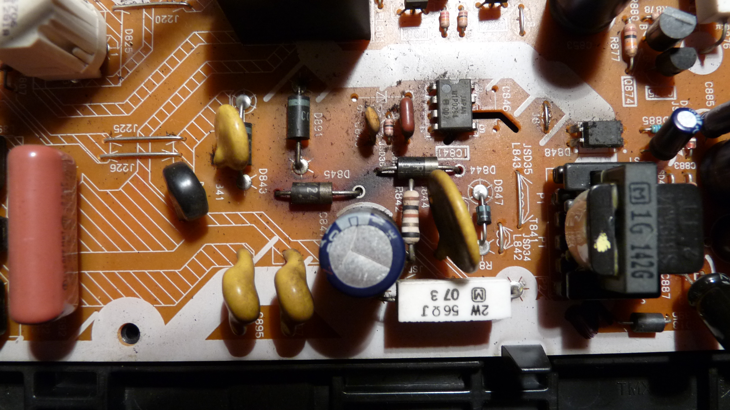 Panasonic TX-36PL3OD - TV nie włącza się, brak diody czuwania, naprawa ...