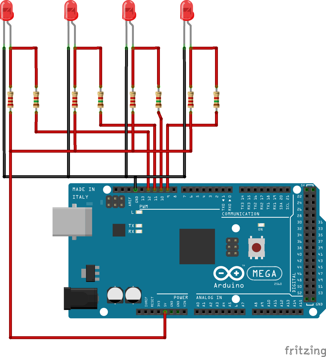 Jak zbudować układ LED z Arduino dla dwóch poziomów jasności?