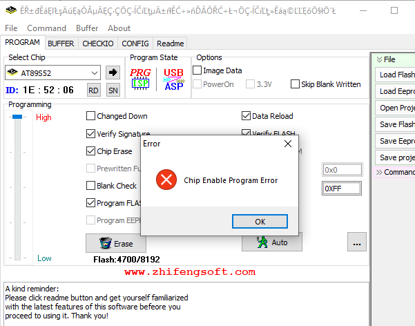 USBasp ProgISP V1.7.2 - Jak zaprogramować i odczytać AT80S51 (AT89S51/AT89S52)