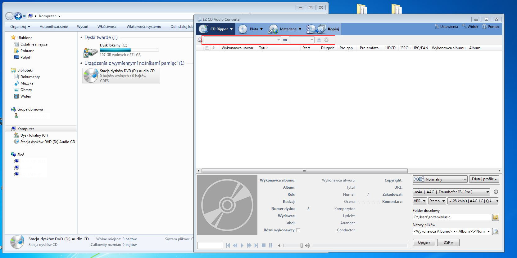 [Rozwiązano] EZ CD Audio Converter nie widzi CD-ROM-u na Windows 7 x64 ...