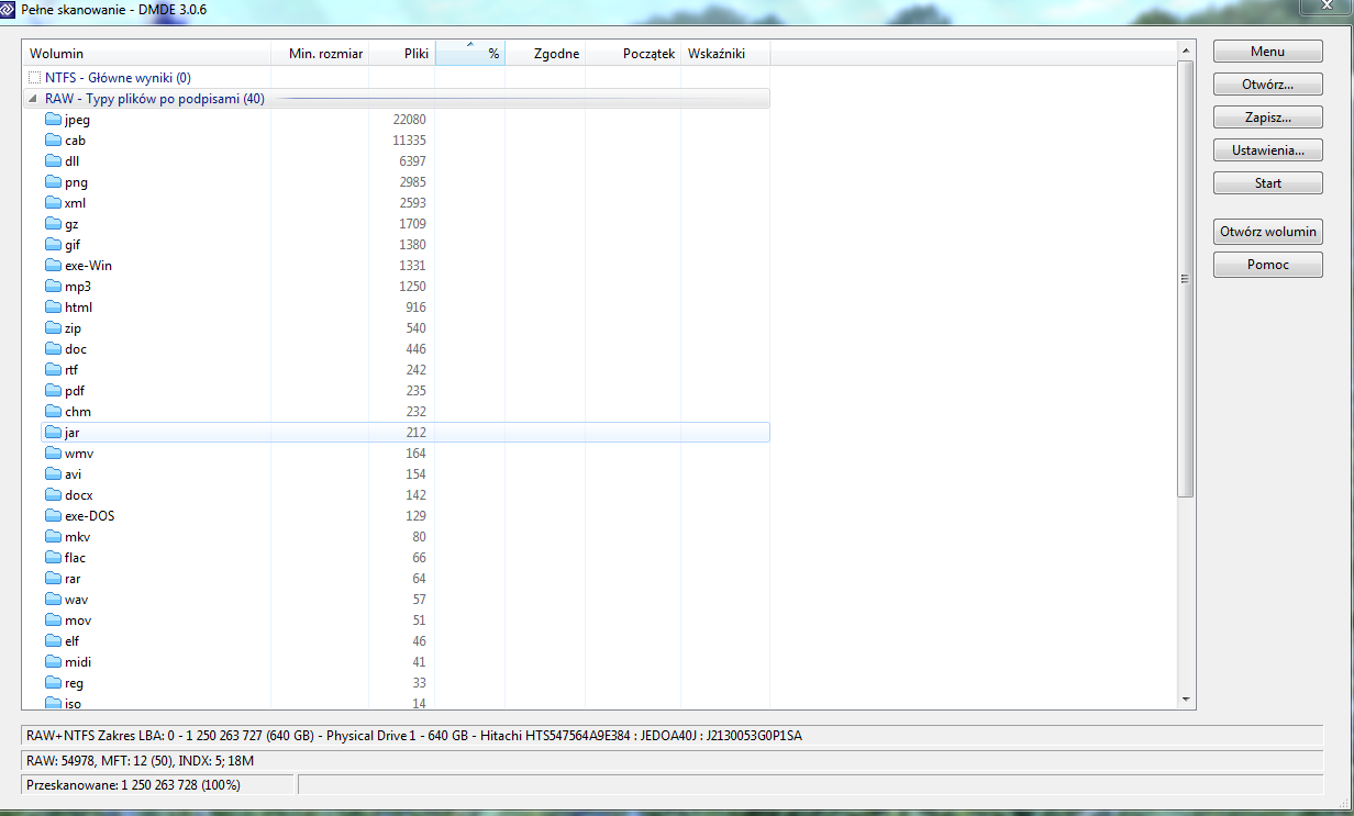 Odzyskanie danych po formacie - telewizor sformatował dysk