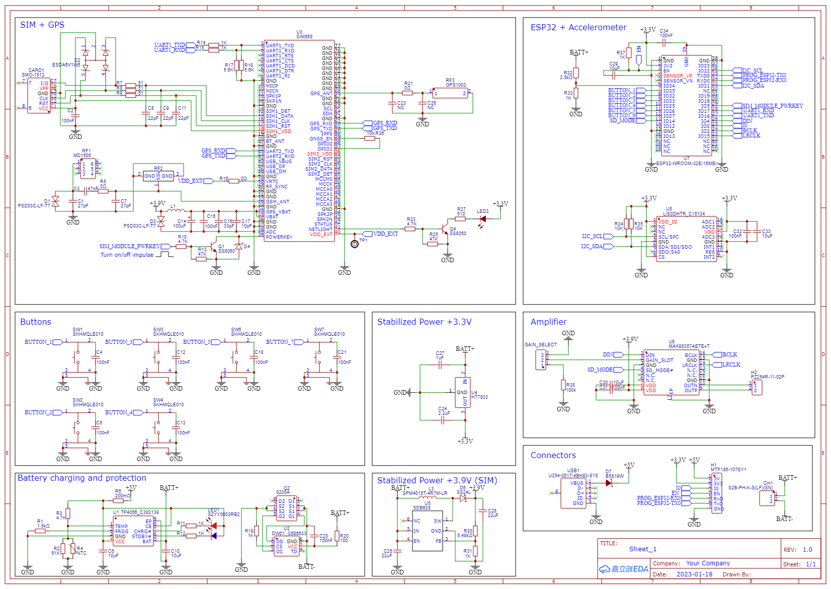 Zasilanie modułu SIM868 bezpośrednio z 3.7V Lipo