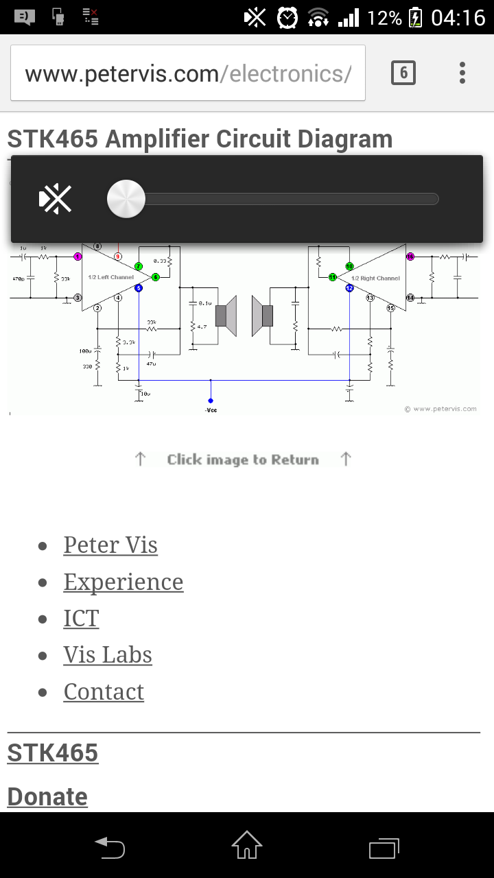 Budowa wzmacniacza na STK465 - co oznacza symbol pionowej kreski i łuku?