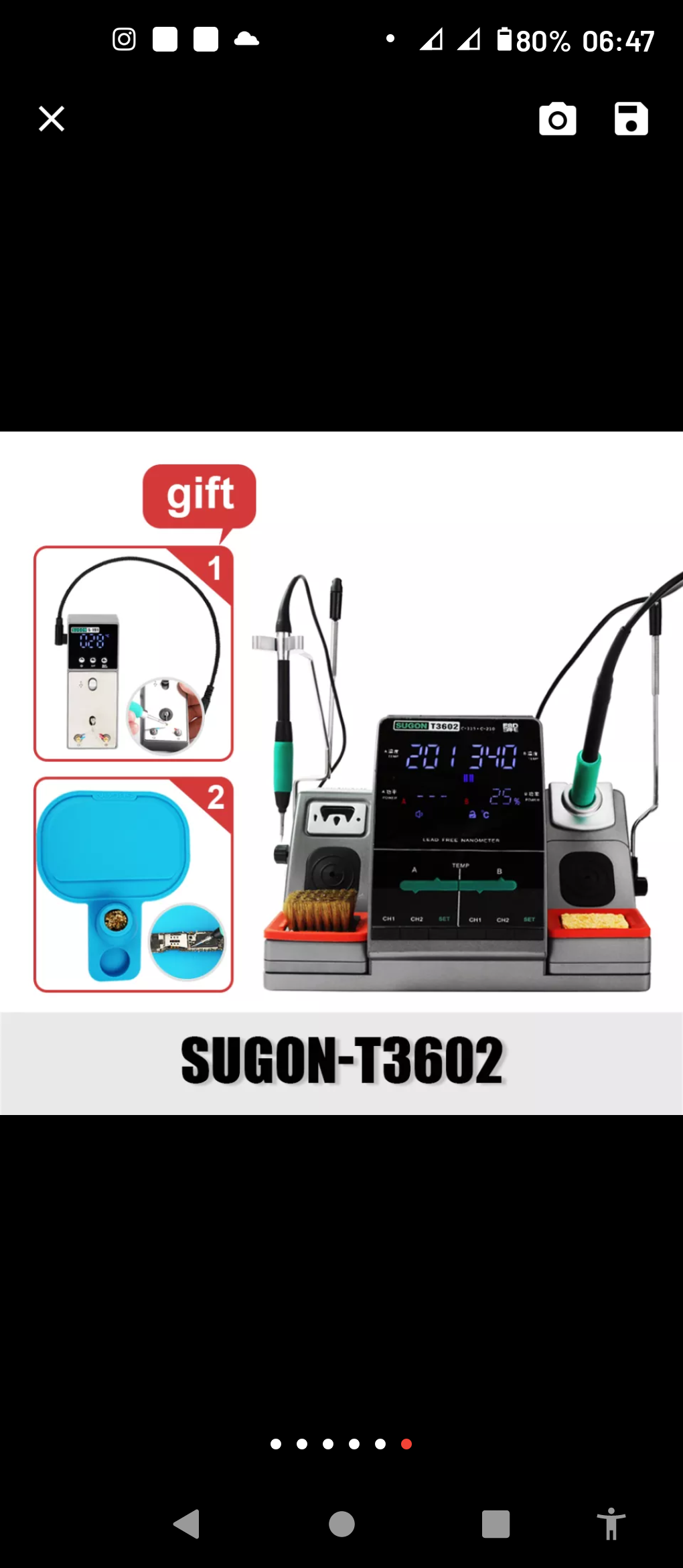 Stacja lutownicza sugon T3602. Gdzie się wpina krokodylek uziemiający.